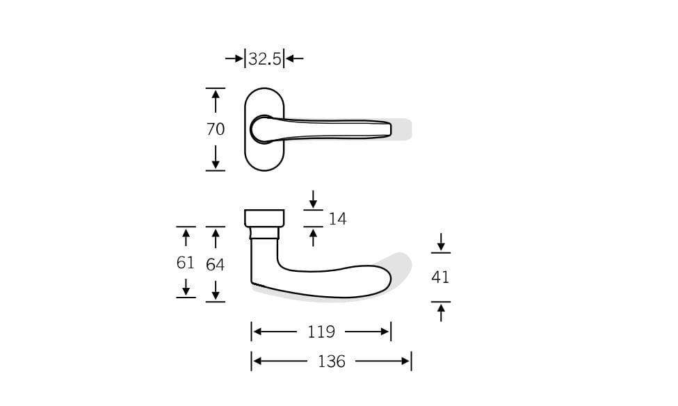 FSB 06 1043 Door handle By FSB