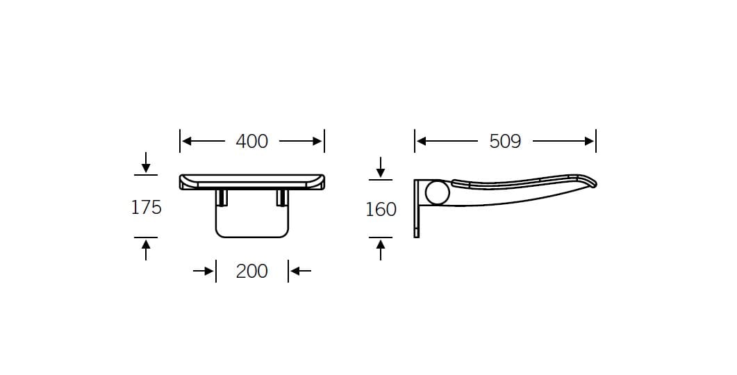 FSB ERGOSYSTEM® A100 Shower Seat By FSB