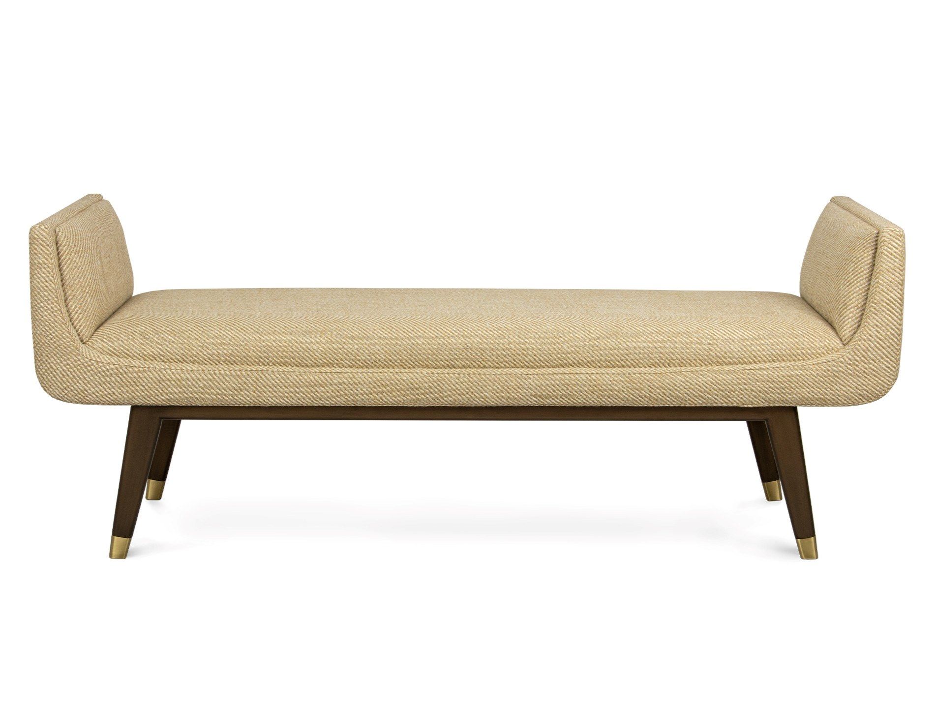 FUGI Upholstered fabric bench By JOSÉ LEITE DE CASTRO