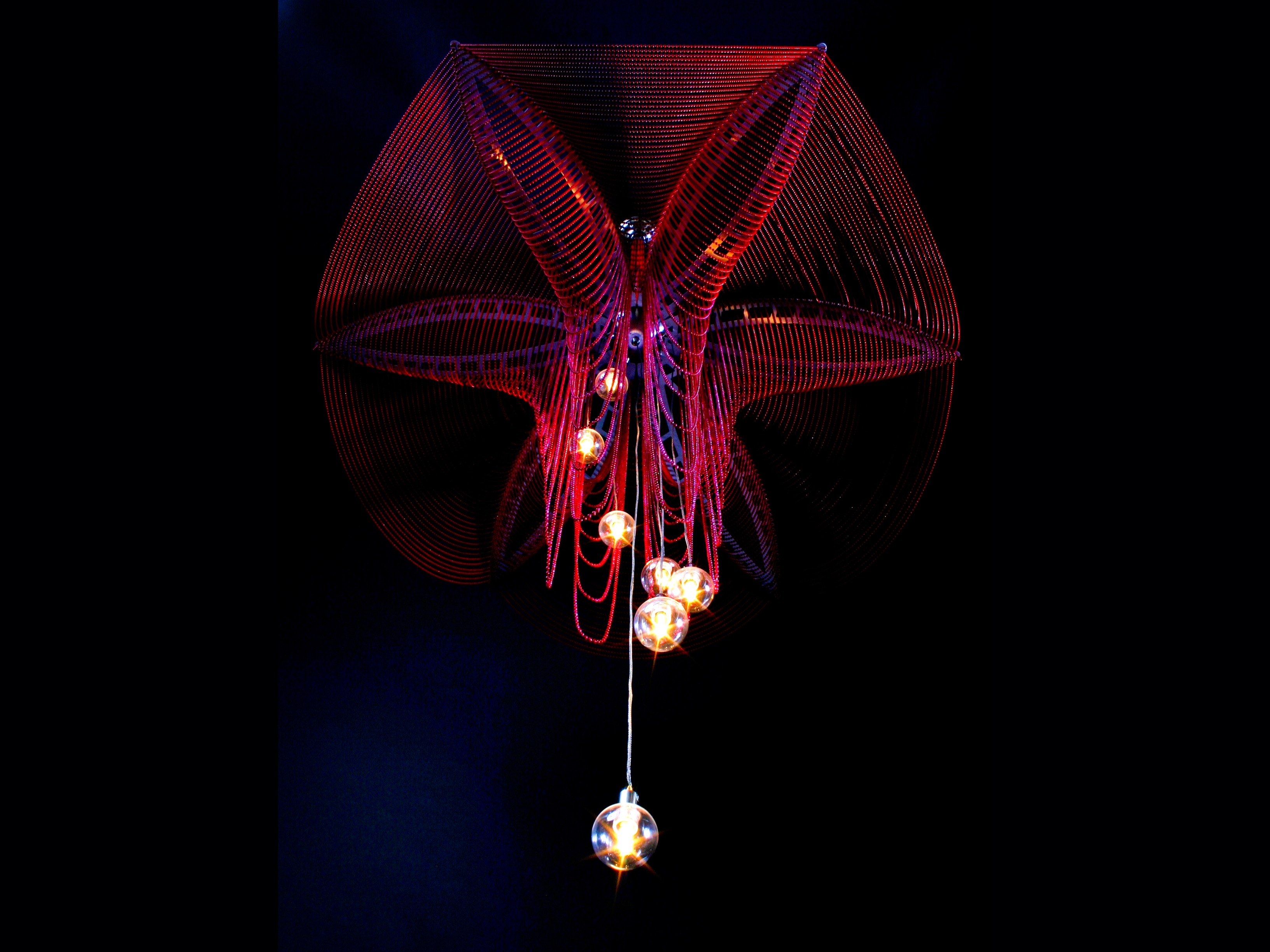 Pendant lamp FUSCHIA By Willowlamp design Adam Hoets