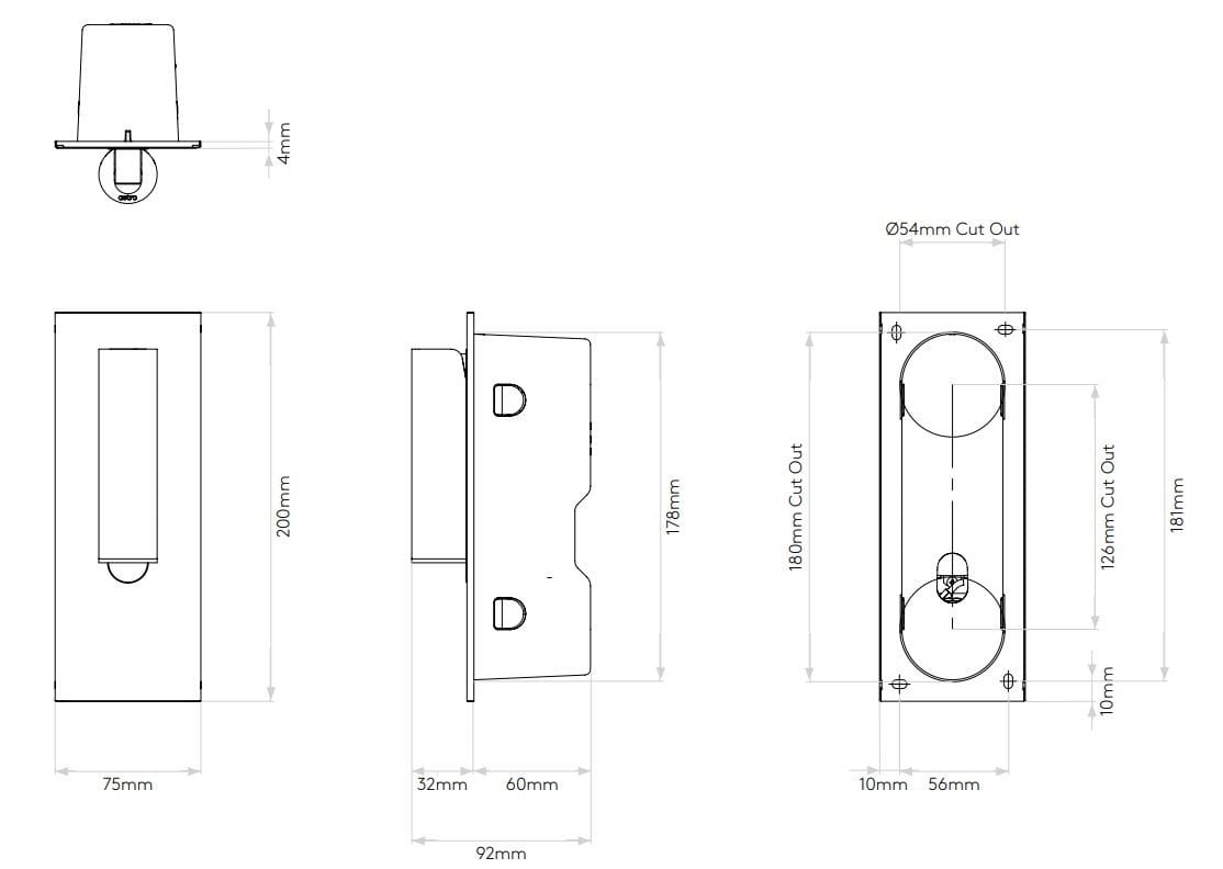 LED adjustable steel wall lamp FUSE 3 By Astro Lighting
