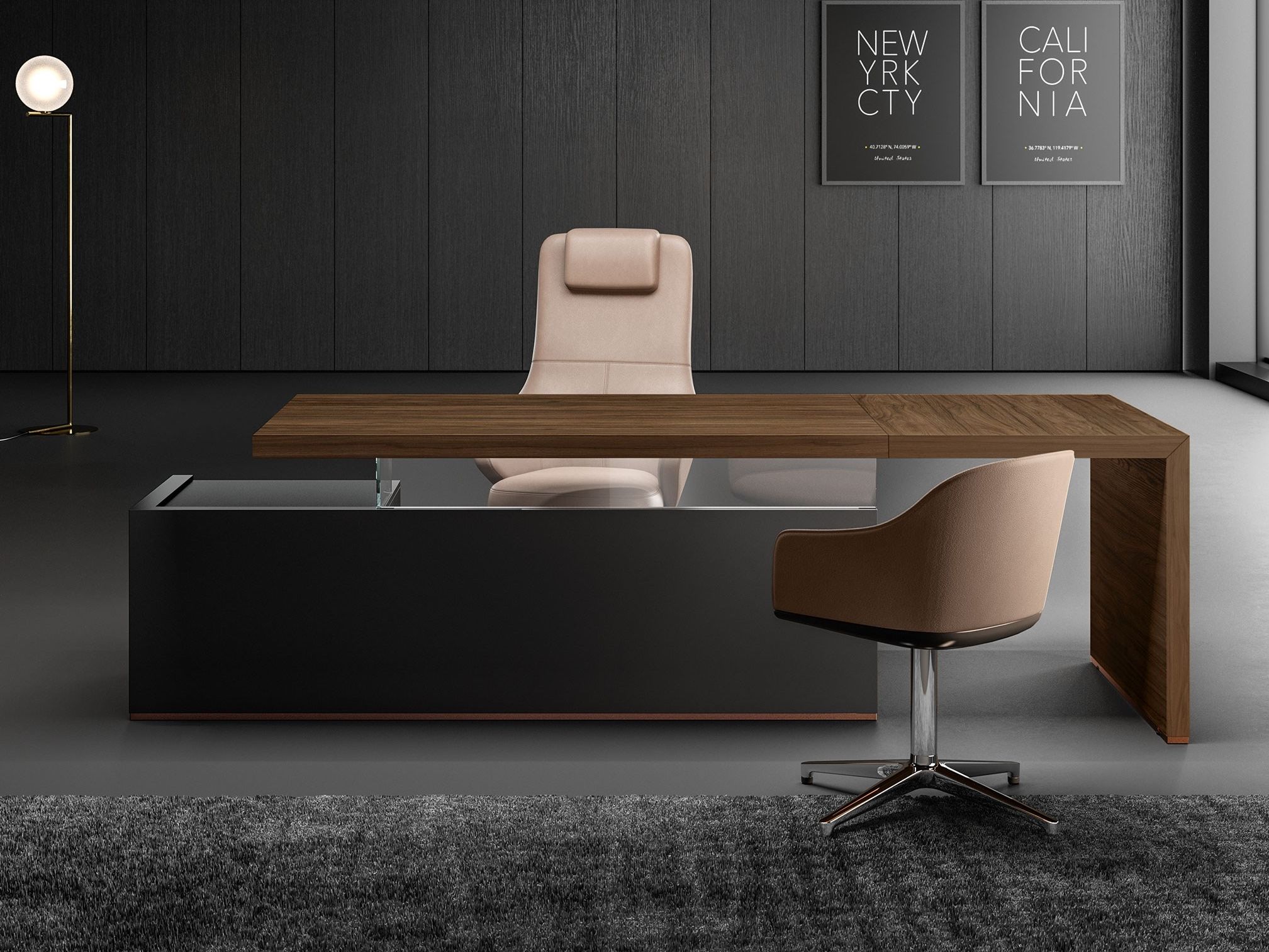 FUSION office desk By About Office design Roberto Giacomucci