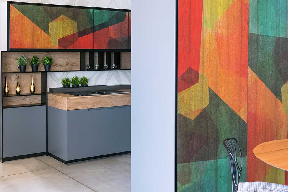 Linear custom kitchen FUSION By Maiullari design Giovanni Pesce