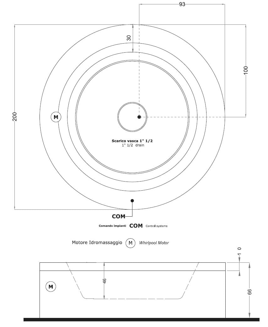 TREESSE GHOST Overflow round hydromassage hot tub By Gruppo Treesse ...