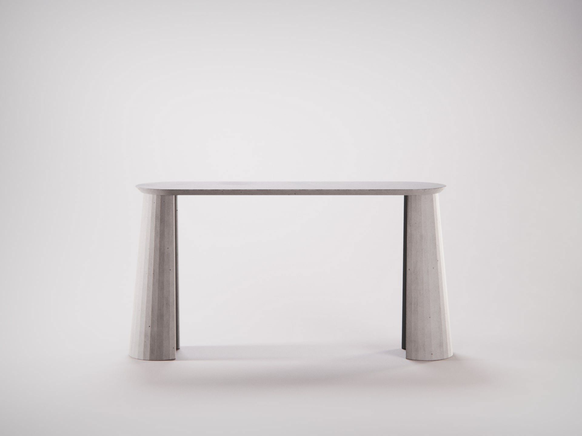 Oval cement console table FUSTO CONSOLE I Domestic Concrete Landscape ...