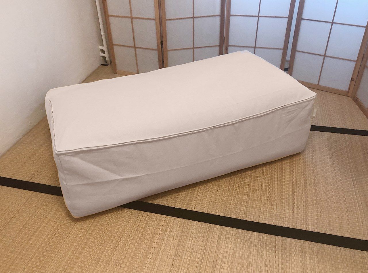 Japanese style rectangular fabric pouf bed FUTON POUFF By Vivere Zen