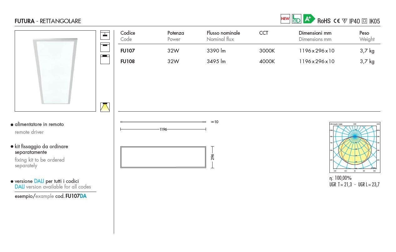 FUTURA | Recessed ceiling lamp By Plexiform