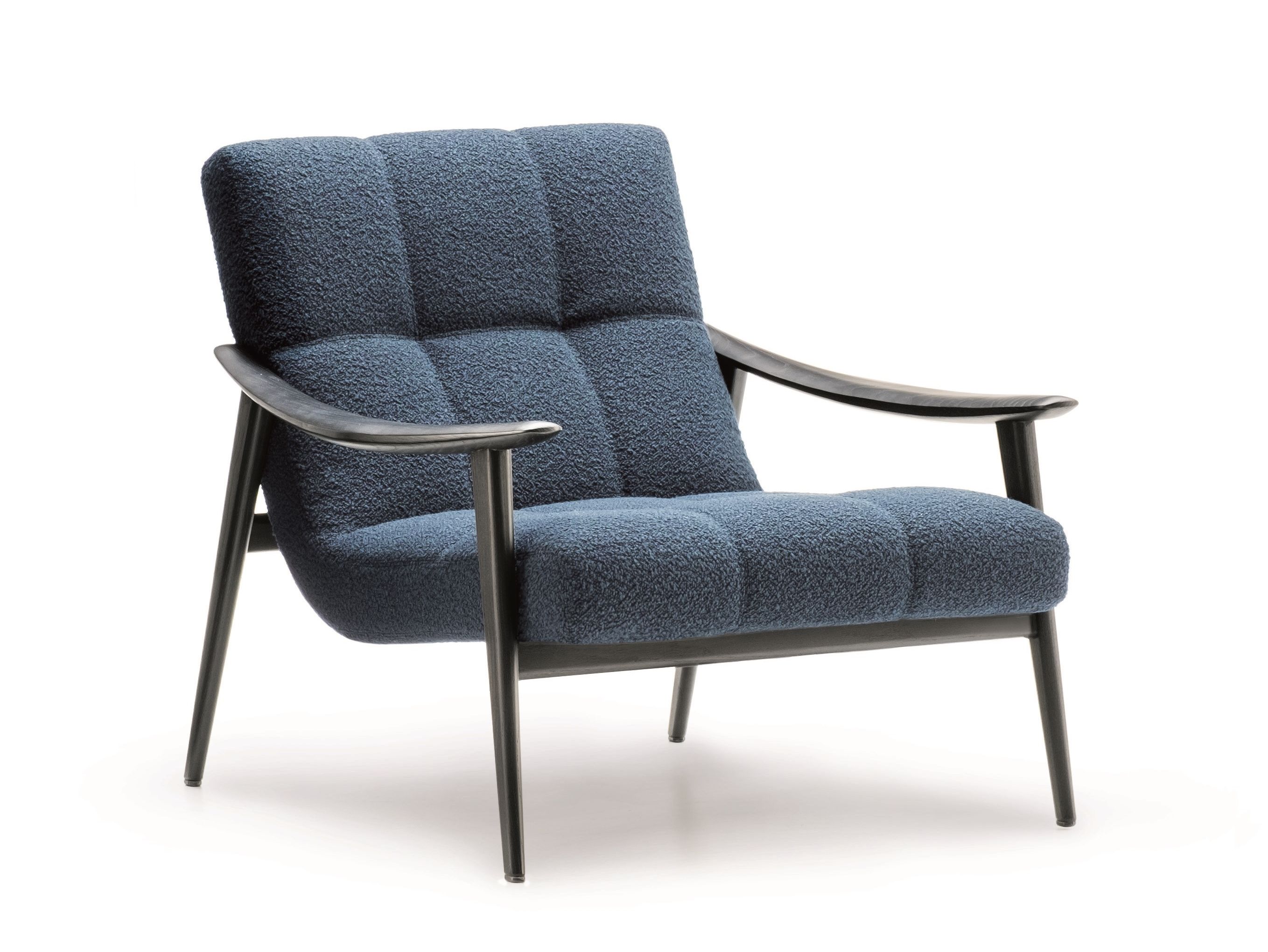 FYNN Upholstered armchair with armrests By Minotti | design GamFratesi