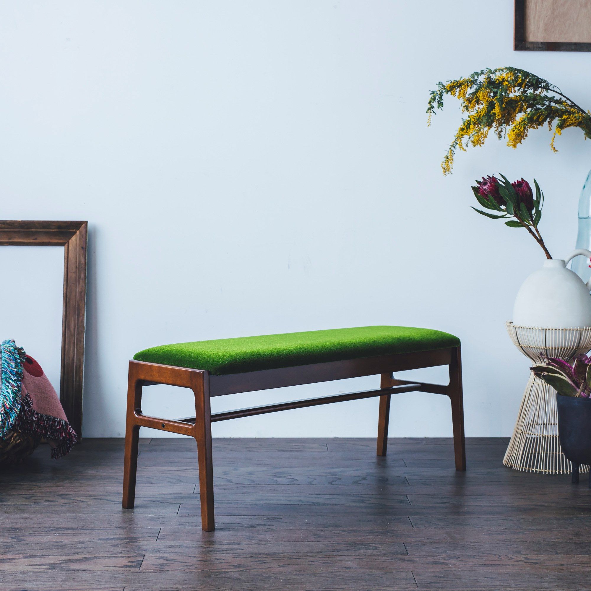 Fabric bench Upholstered fabric bench By KARIMOKU