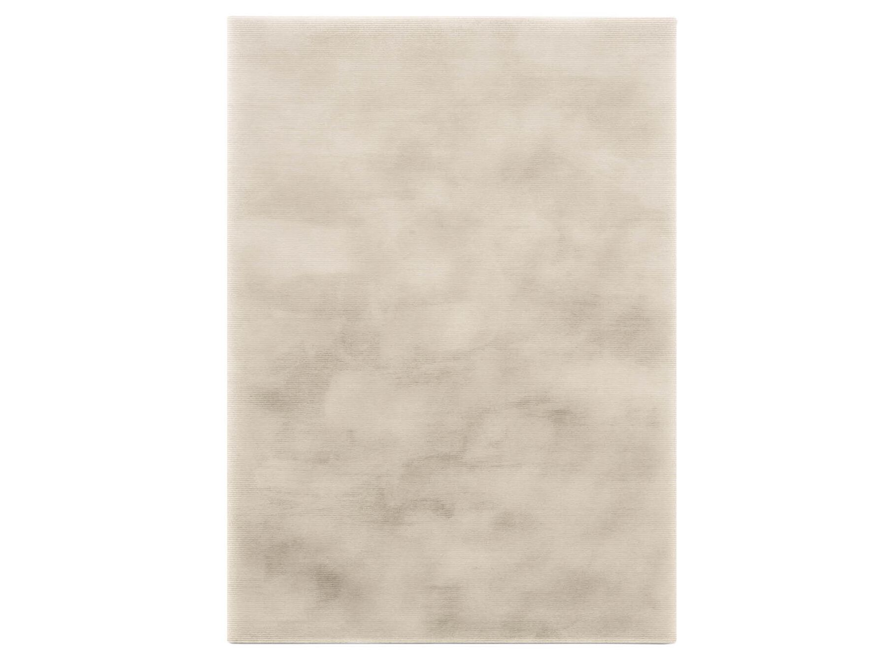 ECOLICIOUS CREAM WHITE Rectangular handmade rug By Feyyn