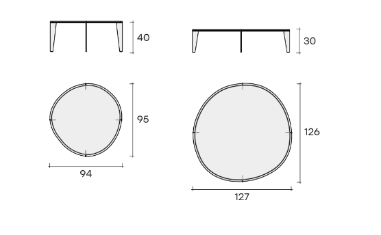 HALO Coffee table By Fiam Italia