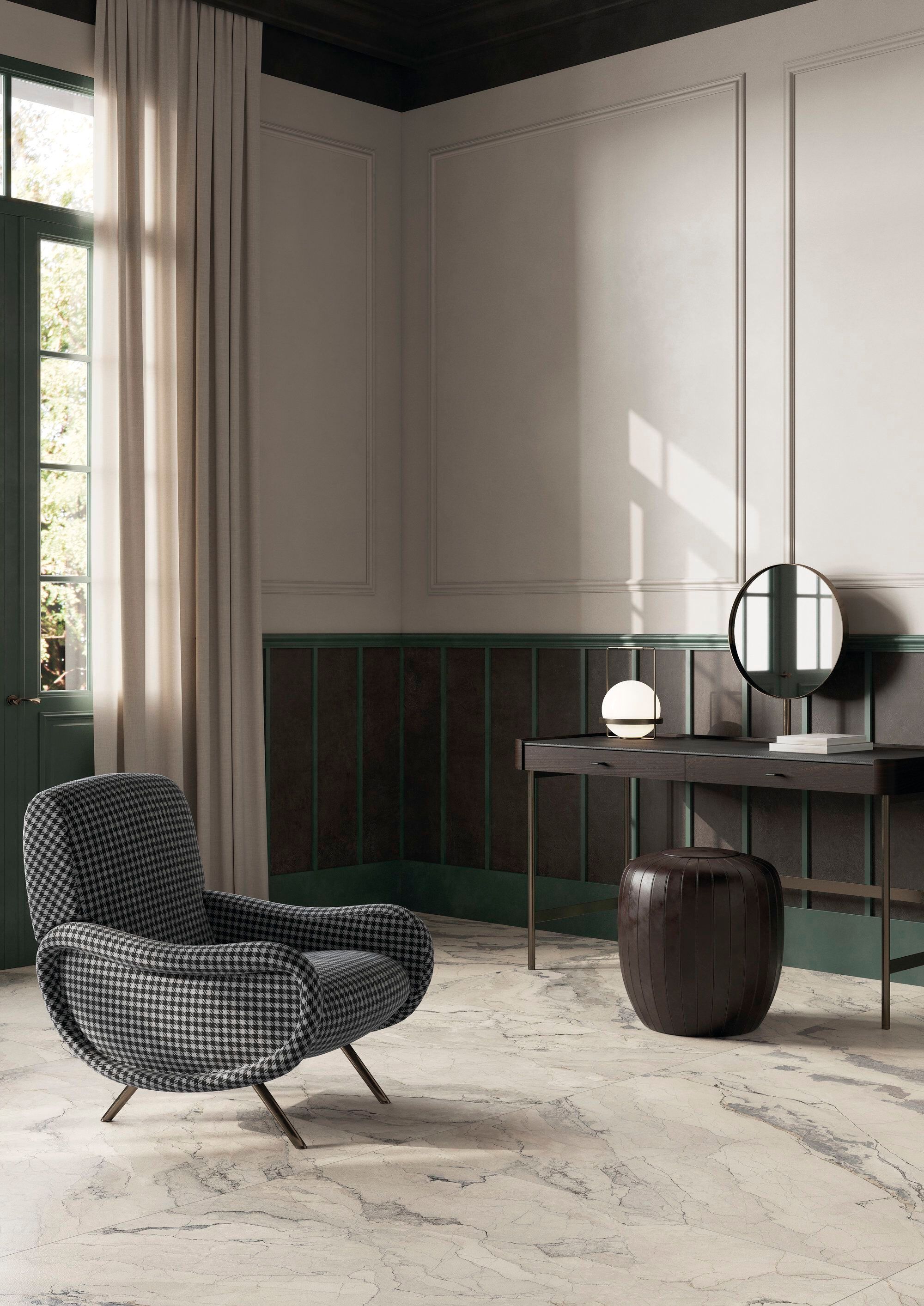 MARBLE LAB - CAMOUFLAGE Porcelain stoneware wall/floor tiles with ...