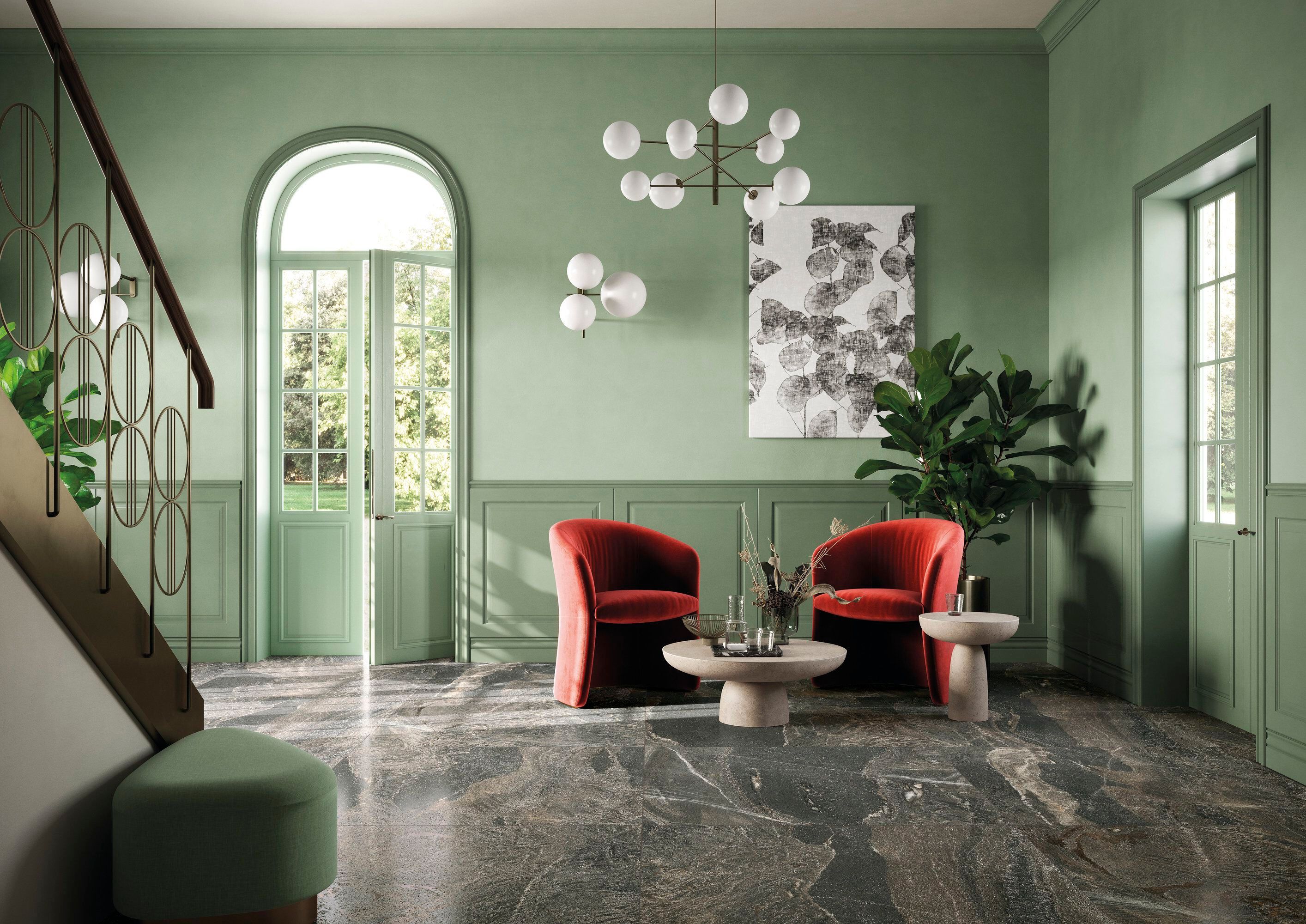 MARBLE LAB - JATOBA BROWN Porcelain stoneware wall/floor tiles with ...