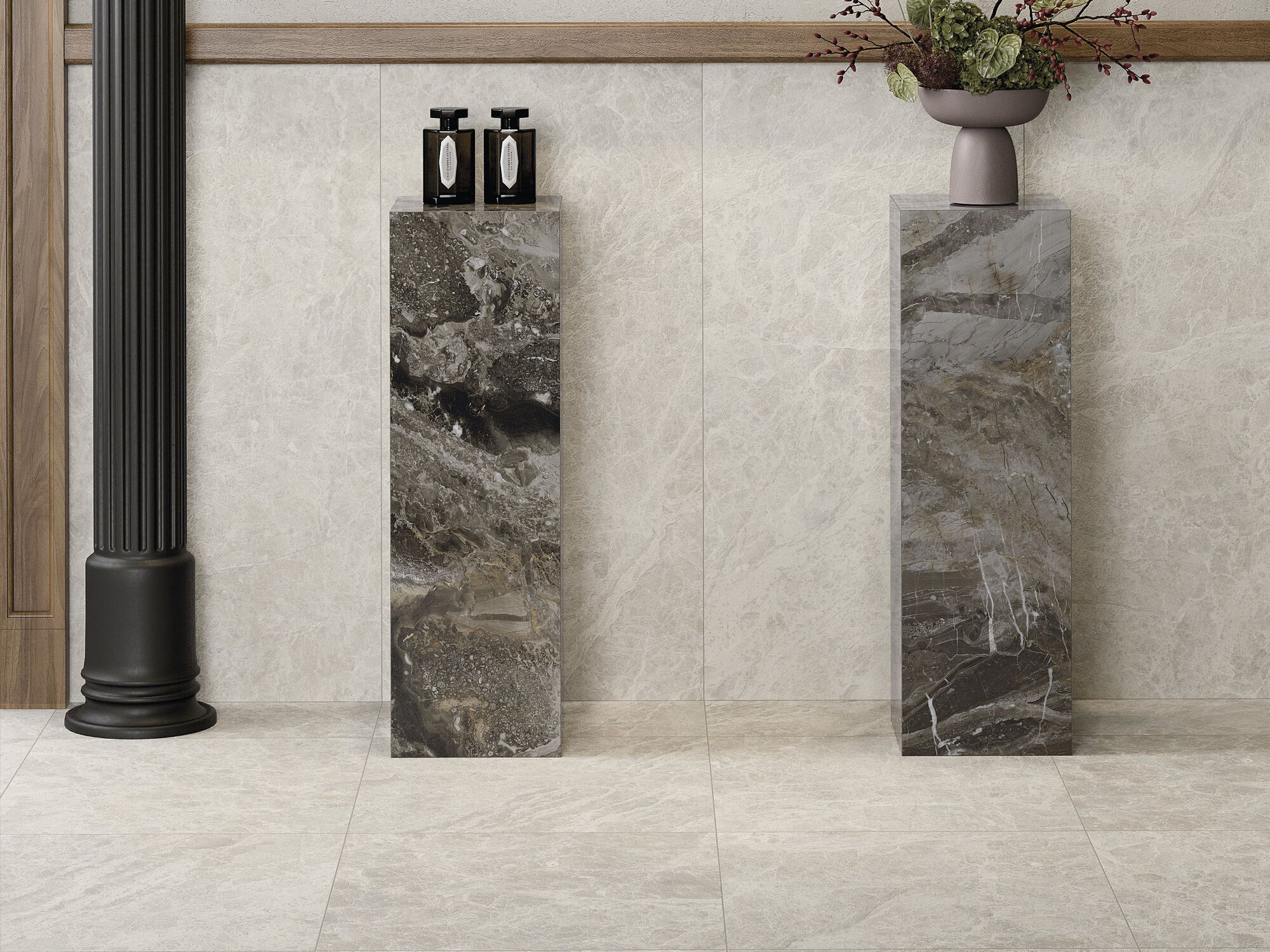 Pavimento/rivestimento effetto marmo MARBLE LAB - DAMA BIANCA - Fiandre ...
