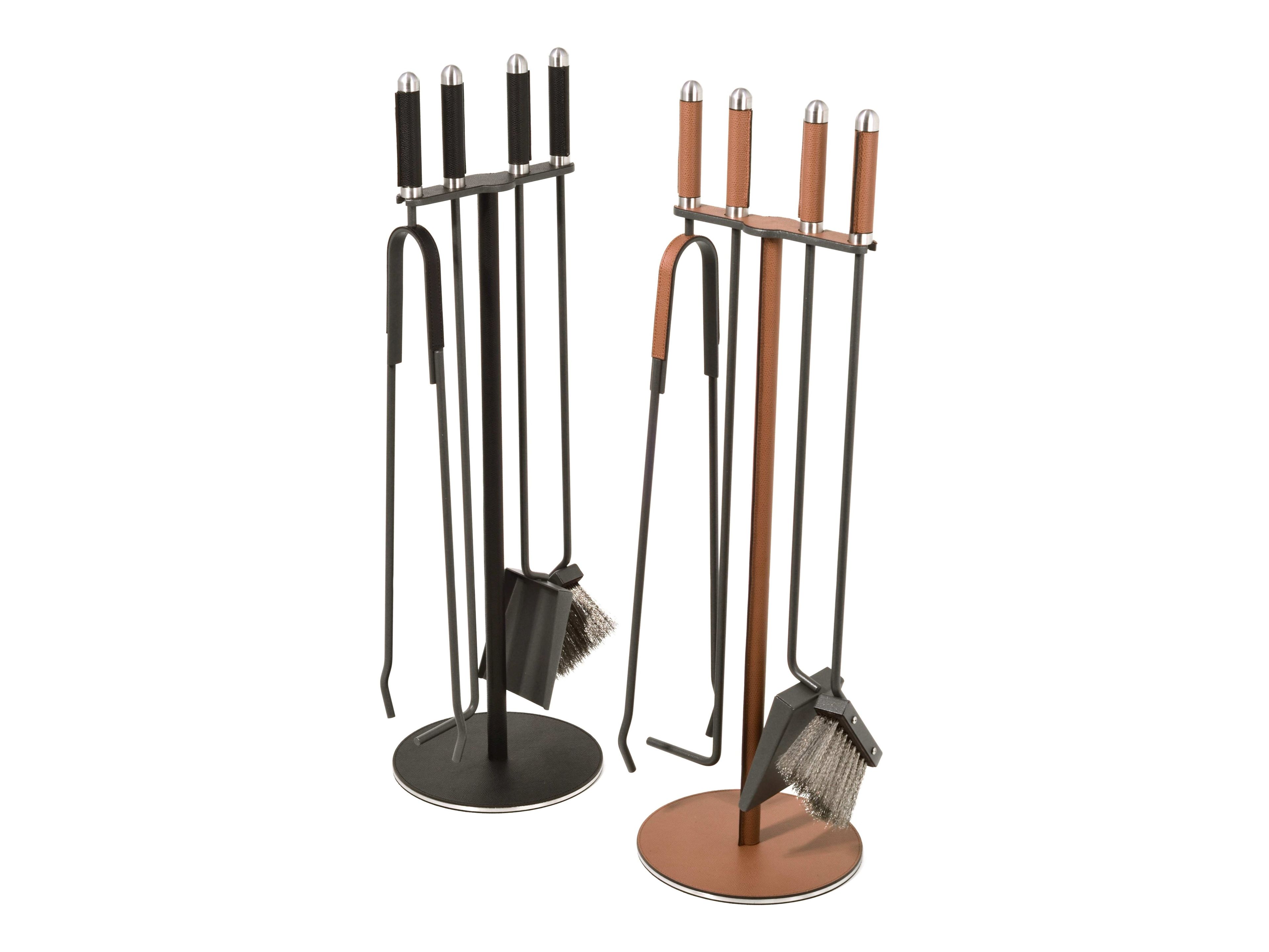Fire tools Leather and steel fire tools By Pinetti