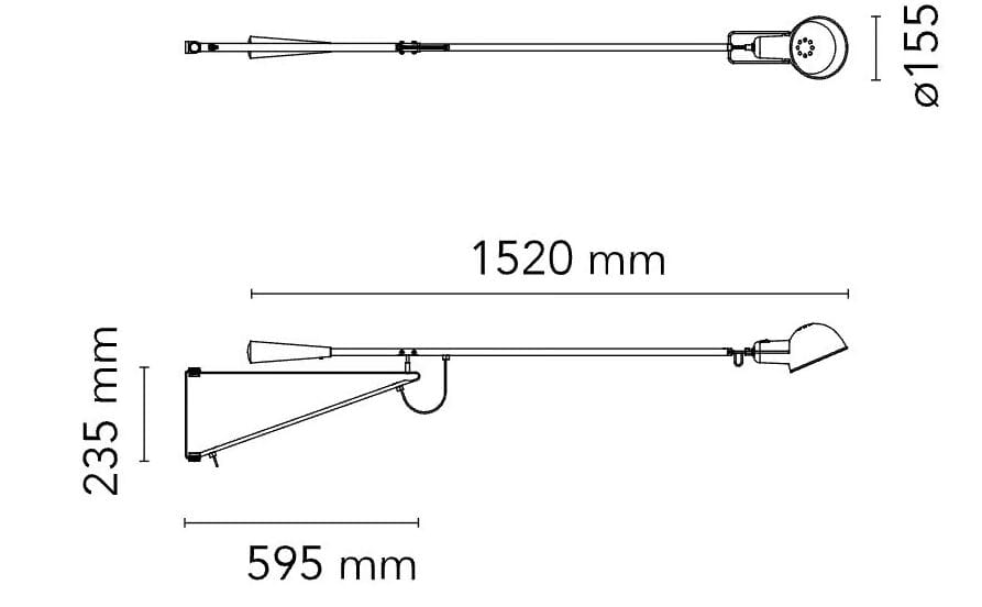 265 SMALL CHROMATICA 壁灯 By Flos