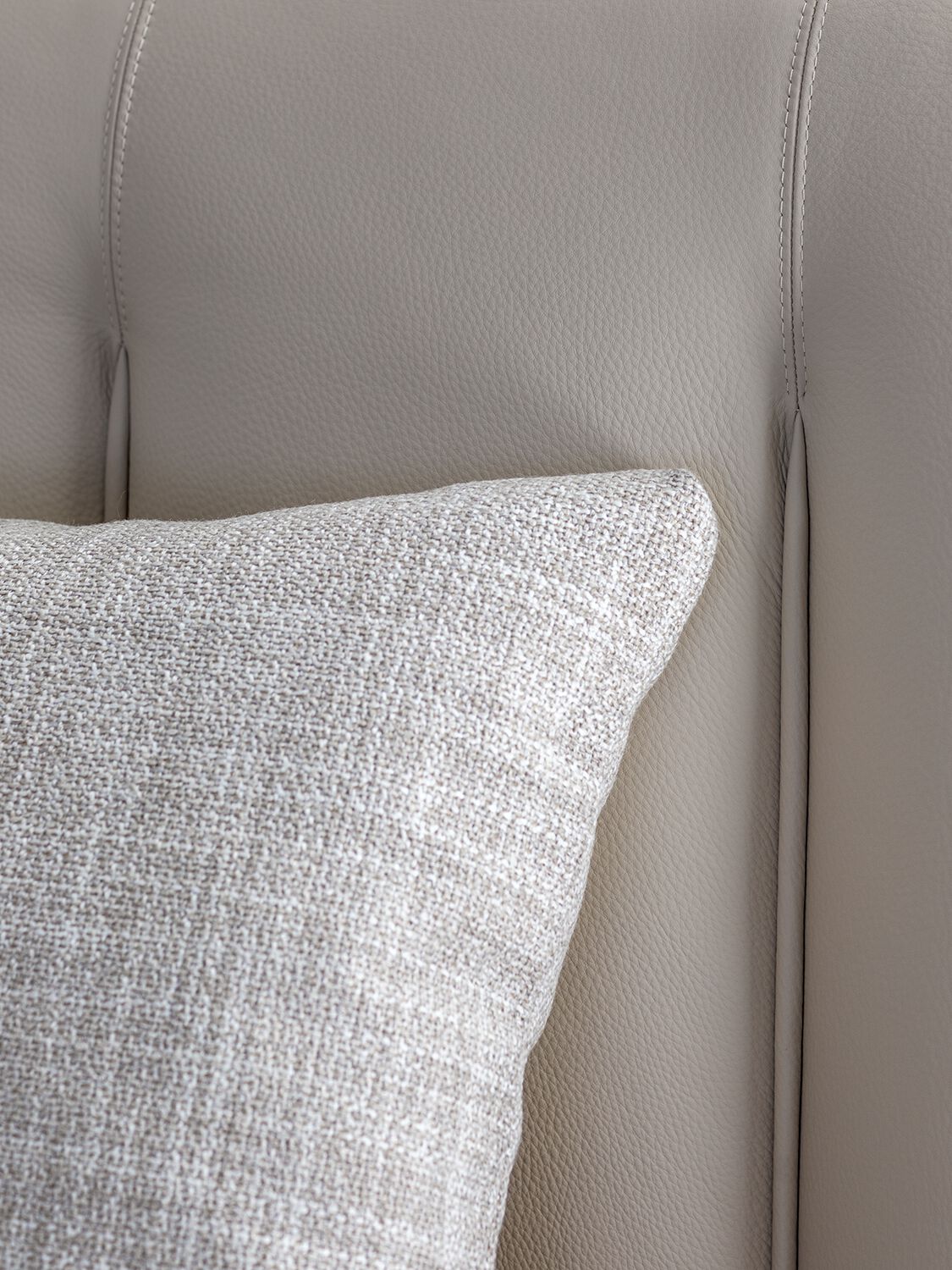 KOI Fabric double bed with high headboard By Flou