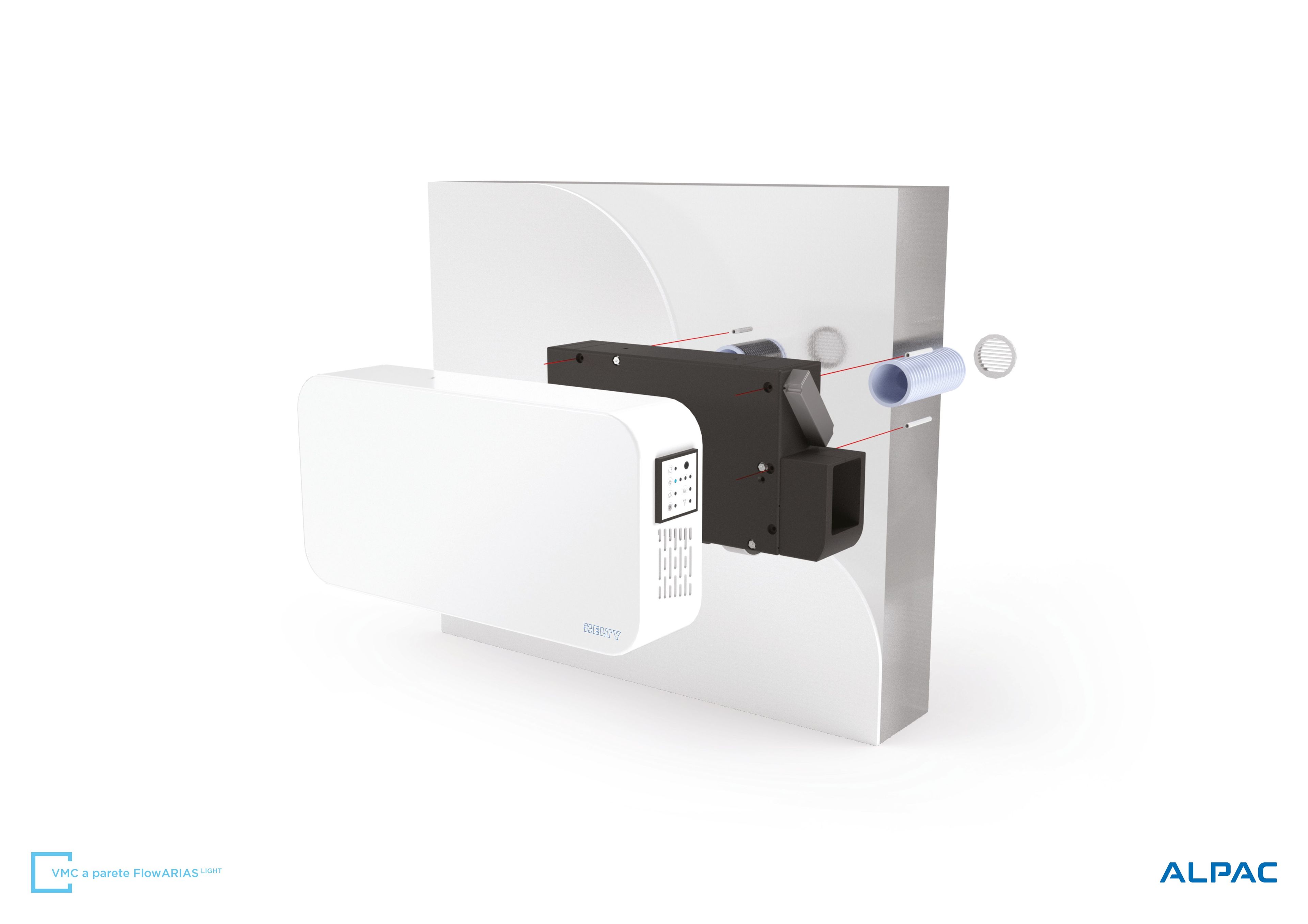 Flow ALIANTE Mechanical forced ventilation system By Alpac