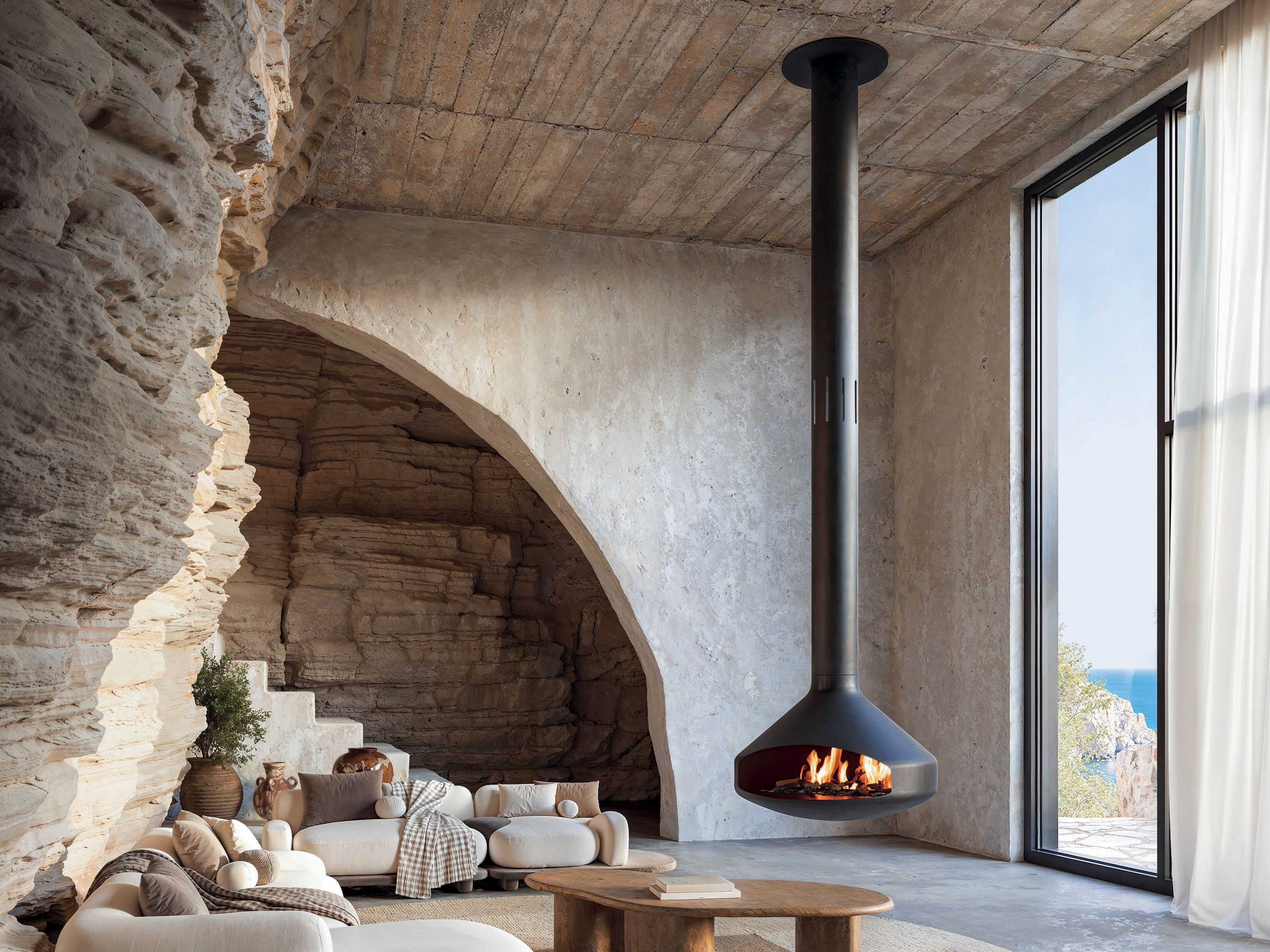 ERGOFOCUS BIOETHANOL 壁炉 By Focus creation | design Dominique Imbert