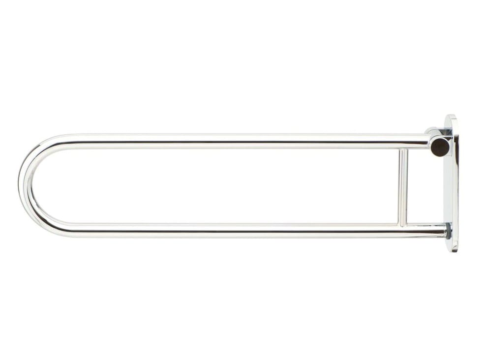 COMFORT & SAFETY U-shaped folding metal toilet grab bar By Geesa