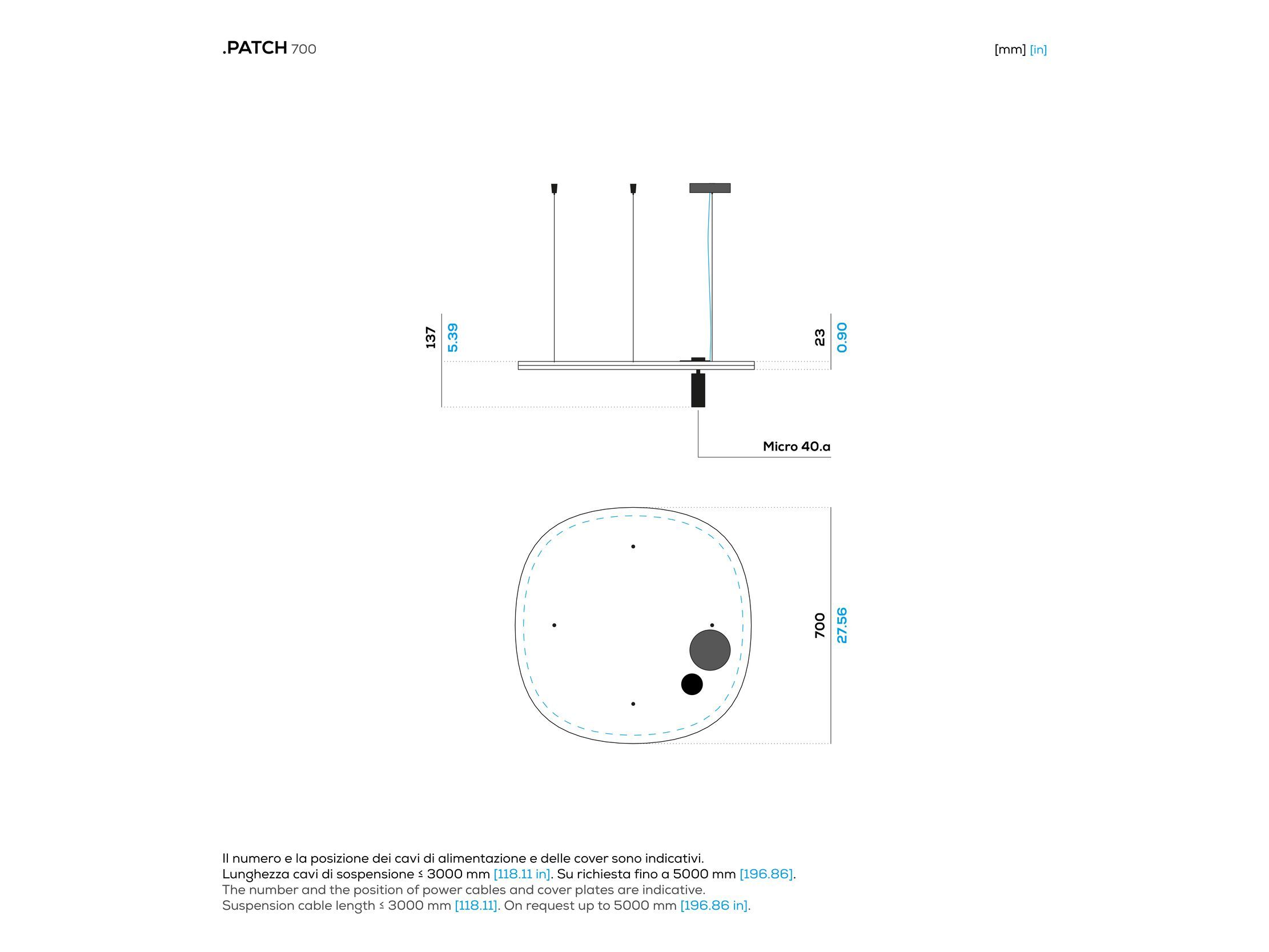 PATCH Pendant lamp By Folio