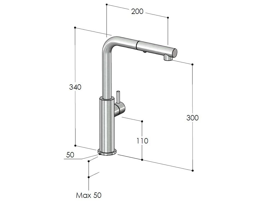 KITCHEN K40.LS 厨房水龙头 By Fontealta