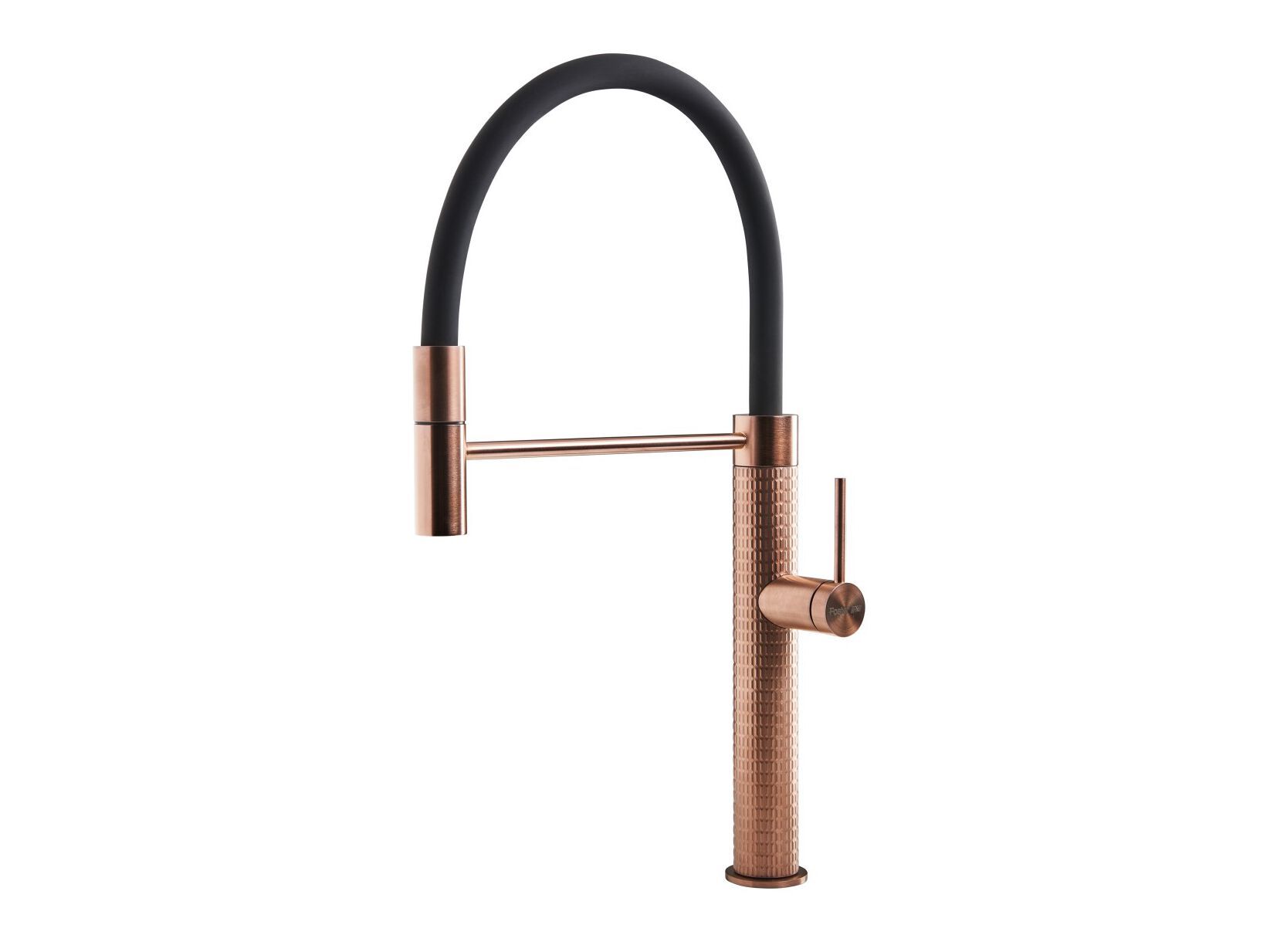 SKIN COPPER Single handle kitchen mixer tap with swivel spout By Foster