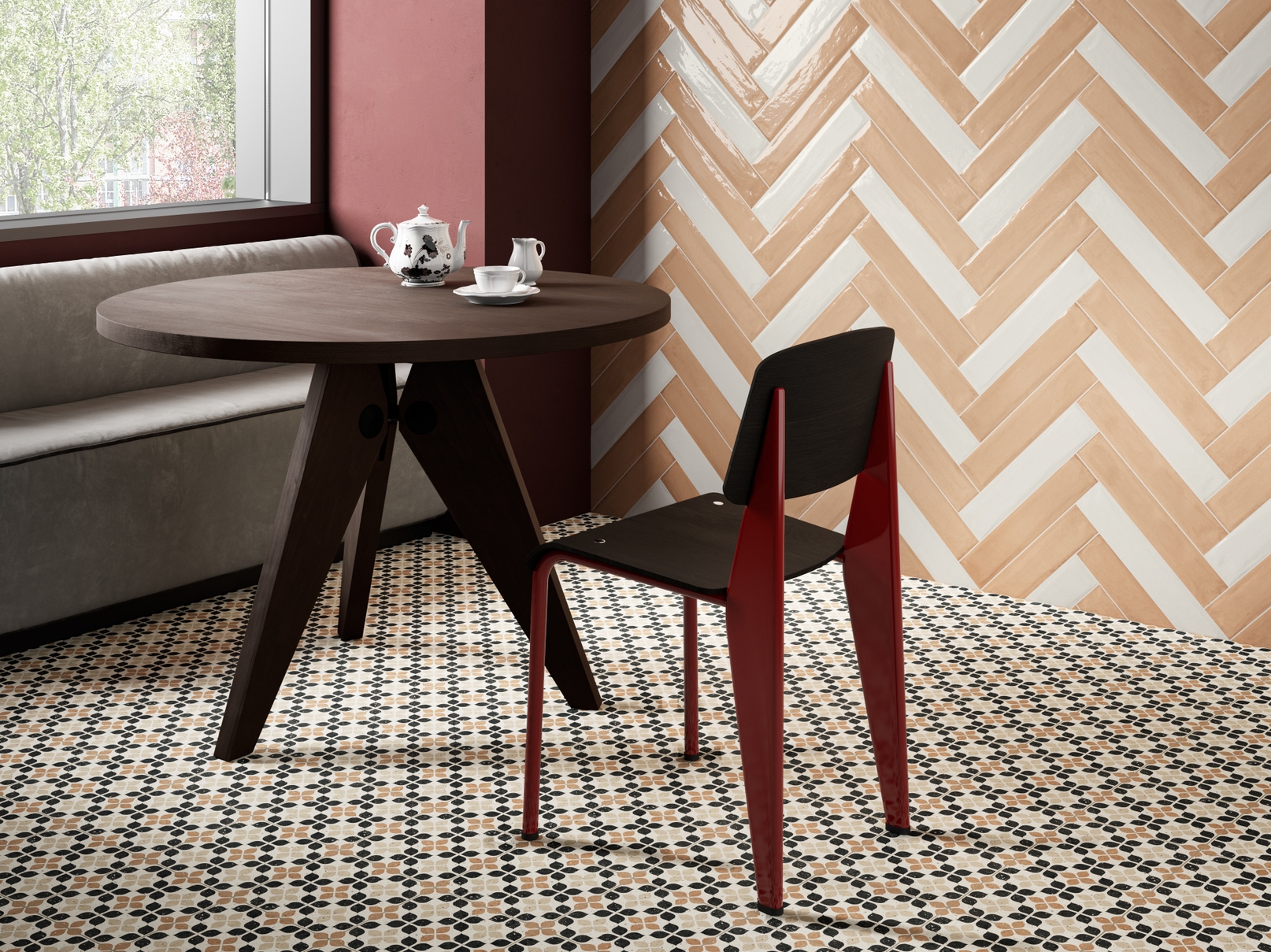 FRAMMENTI Glazed porcelain stoneware wall/floor tiles By CERAMICA DEL CONCA