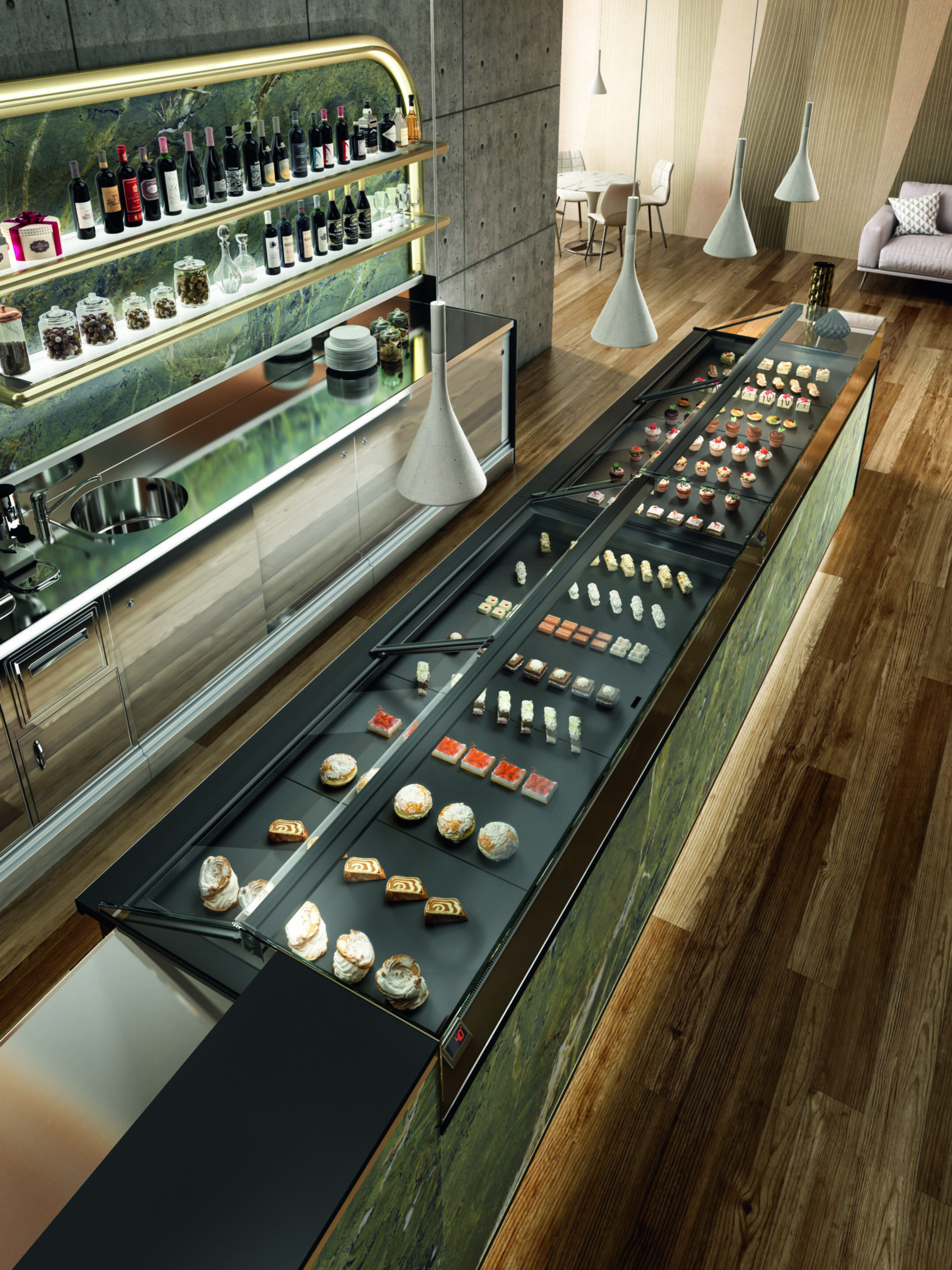 DROP-IN 100 Refrigerated display cabinet by exposure By Frigomeccanica