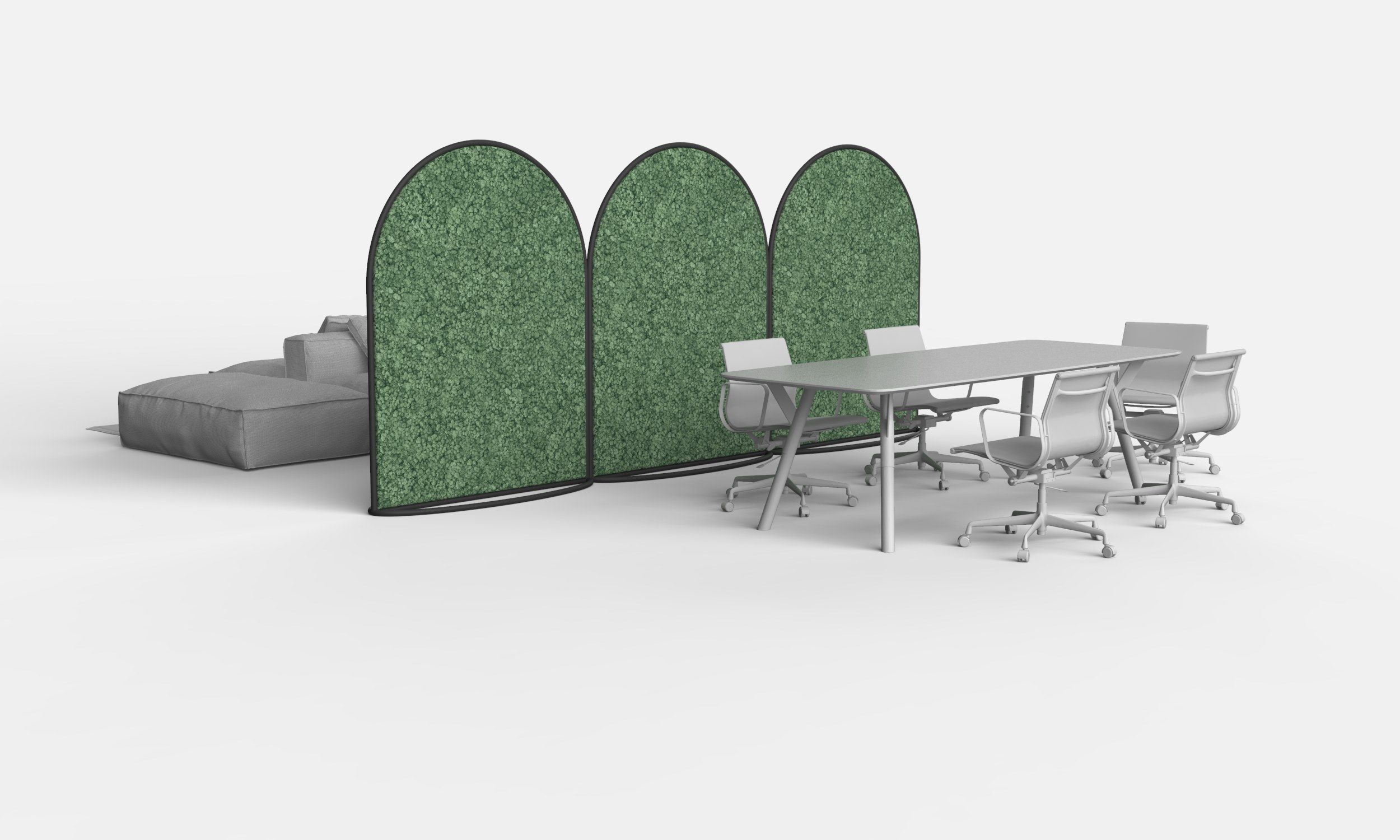 Double-sided acoustic room divider G-SCREEN NEW VERSION By GREEN MOOD