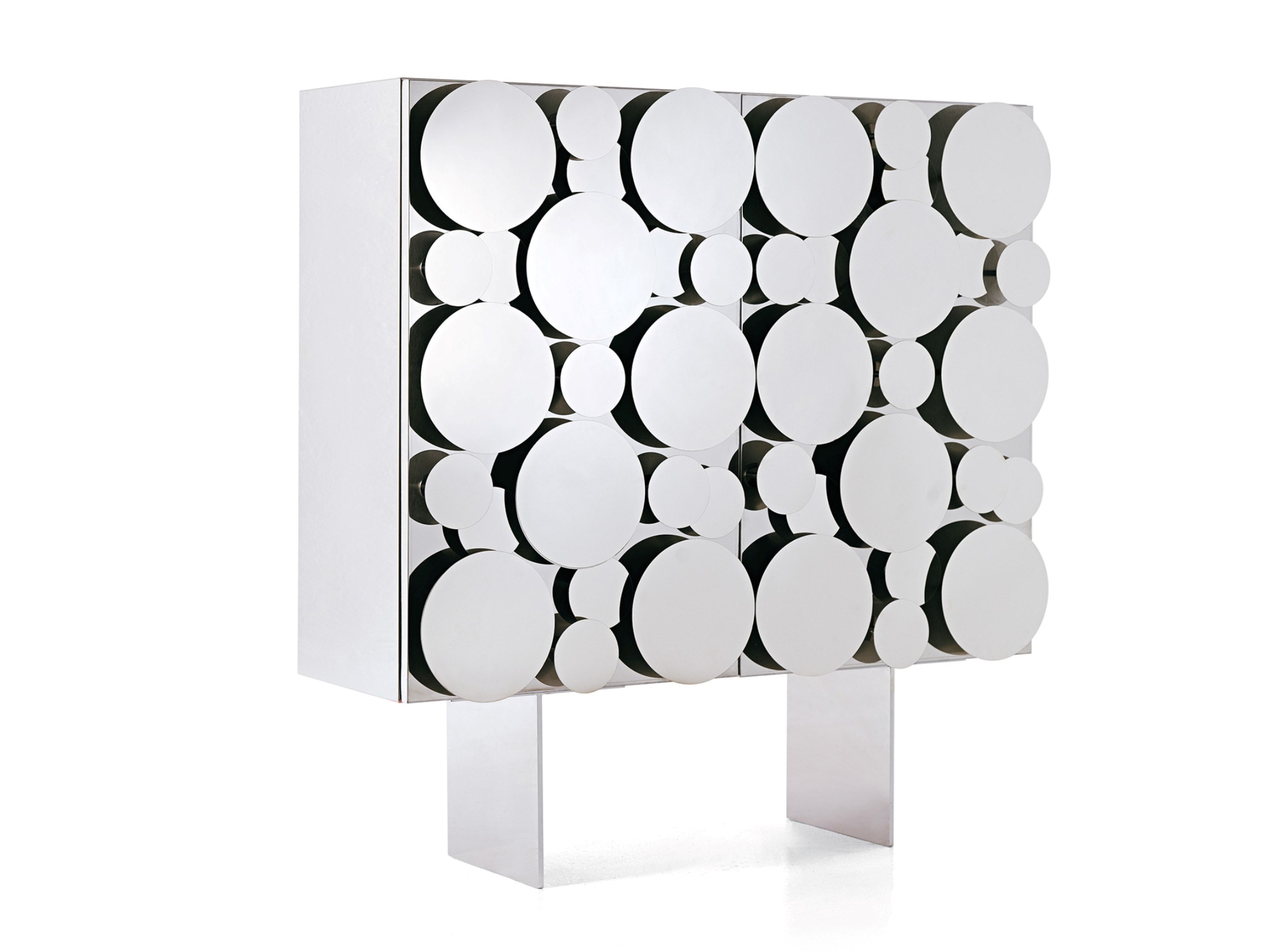 GAGÀ Stainless steel highboard with doors By Opinion Ciatti