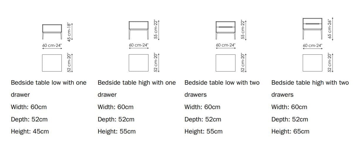 GALA | Bedside table Gala Collection By Bonaldo design Mario Mazzer