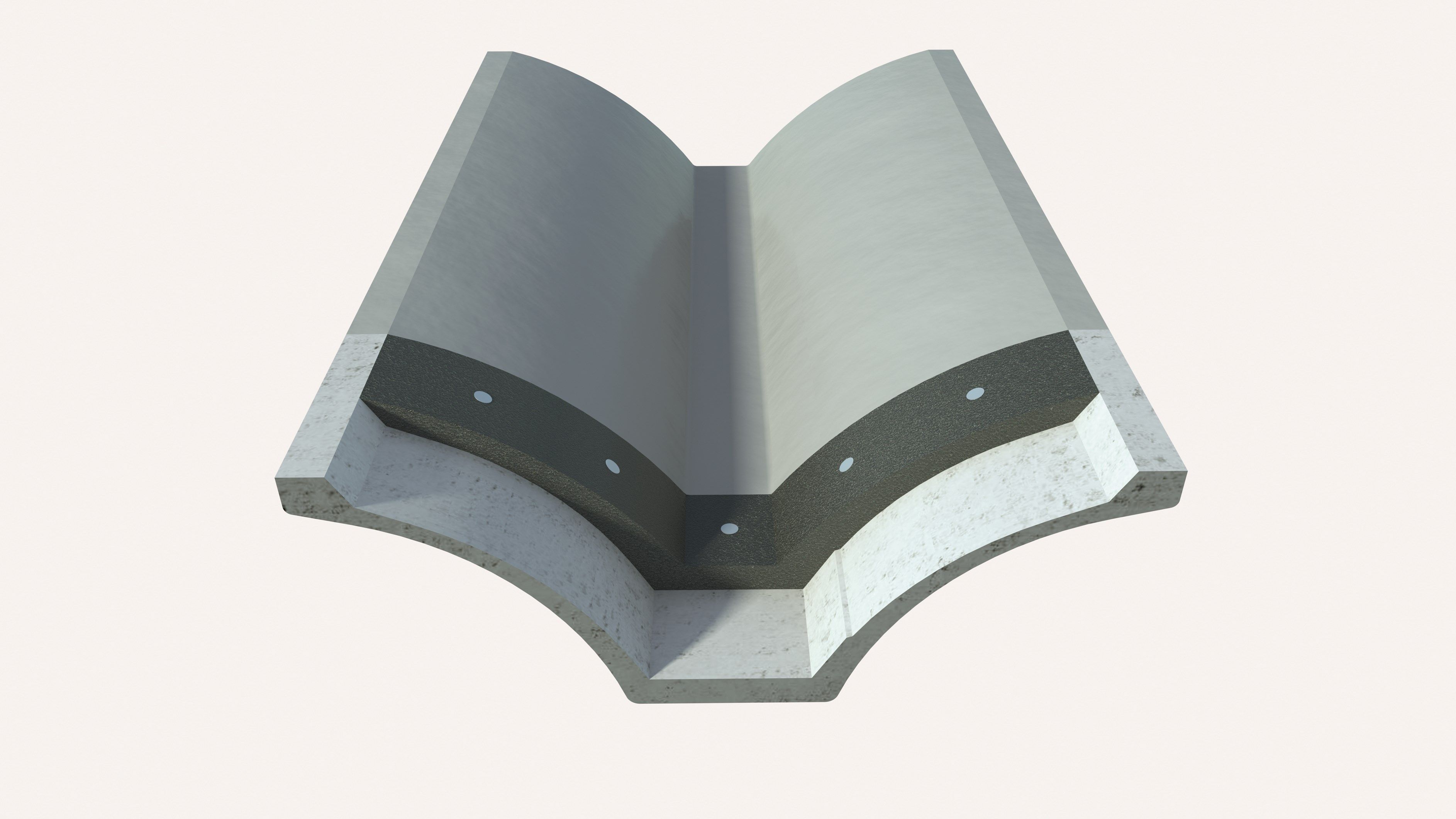 Precast reinforced concrete roof GALAXY By Premac Prefabbricati