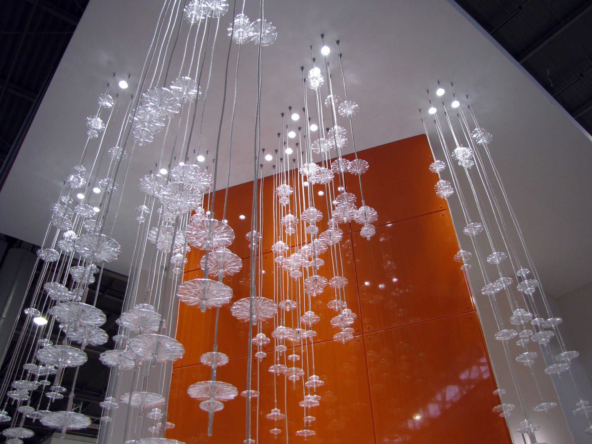 Contemporary style glass pendant lamp GAMMA By melogranoblu