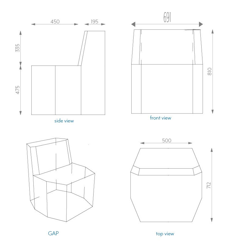 GAP Modular QM Foam bench seating with back By Quinze & Milan | design ...