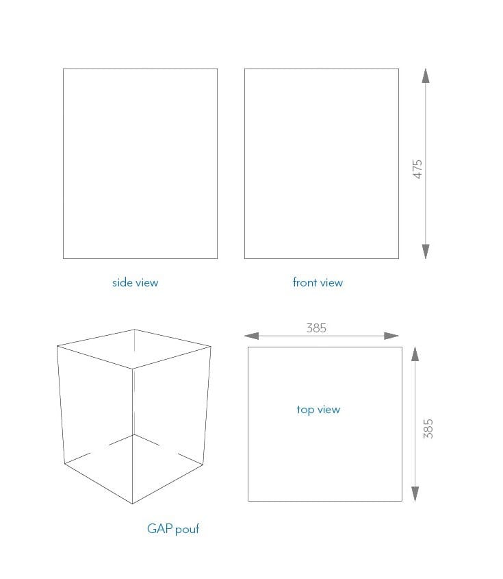 GAP Modular QM Foam bench seating with back By SDC LAB_Quinze & Milan ...