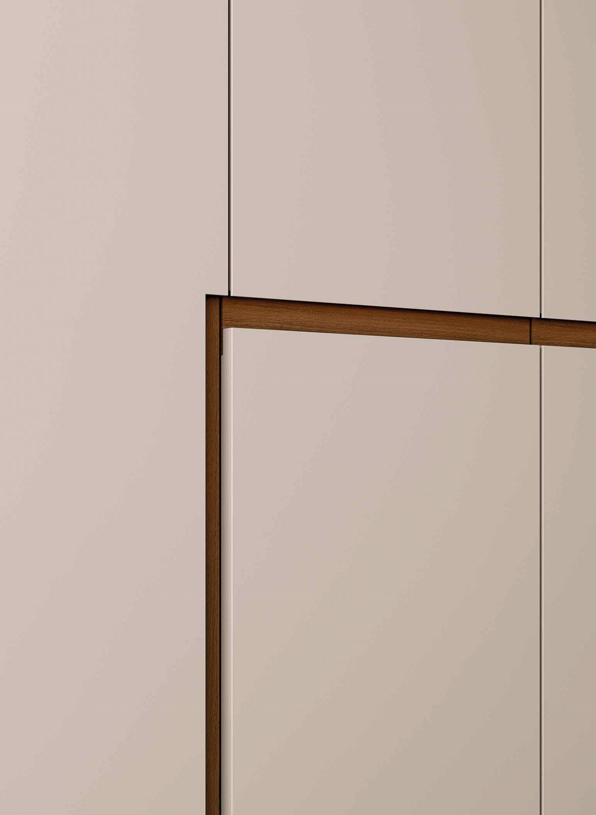 Sectional wooden wardrobe GAP By OLIVIERI