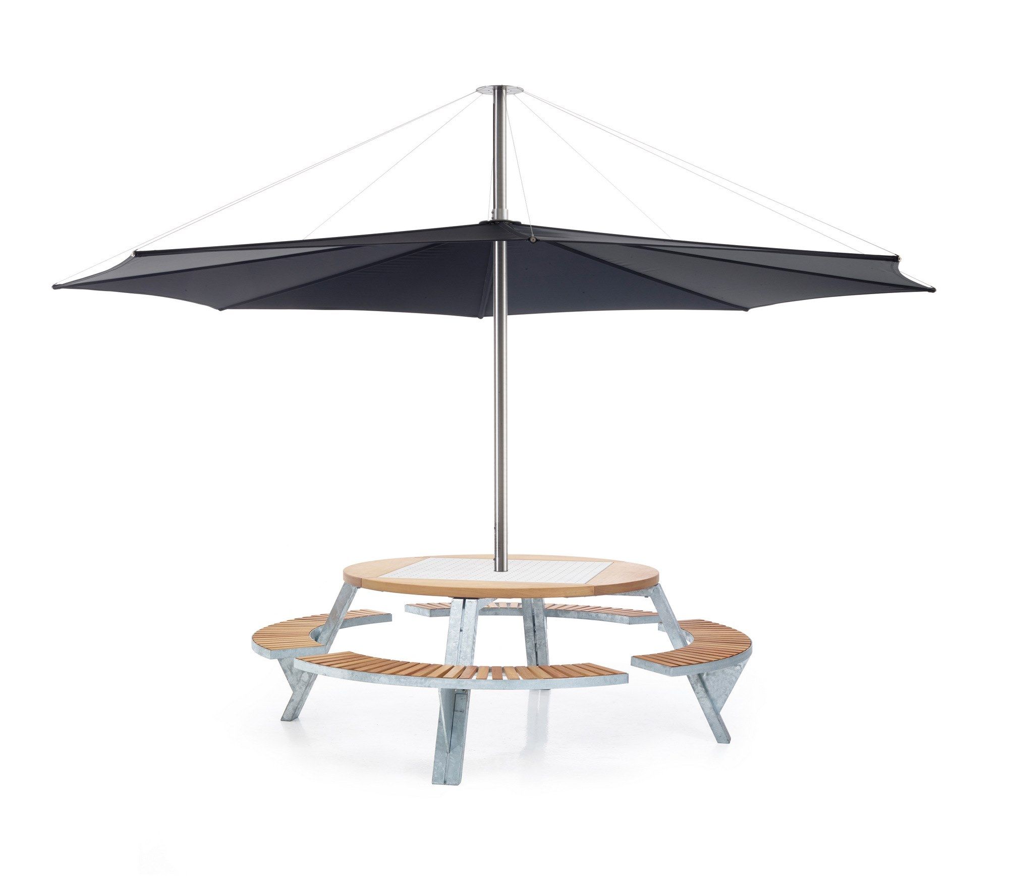 GARGANTUA Picnic table with integrated benches By Extremis | design ...