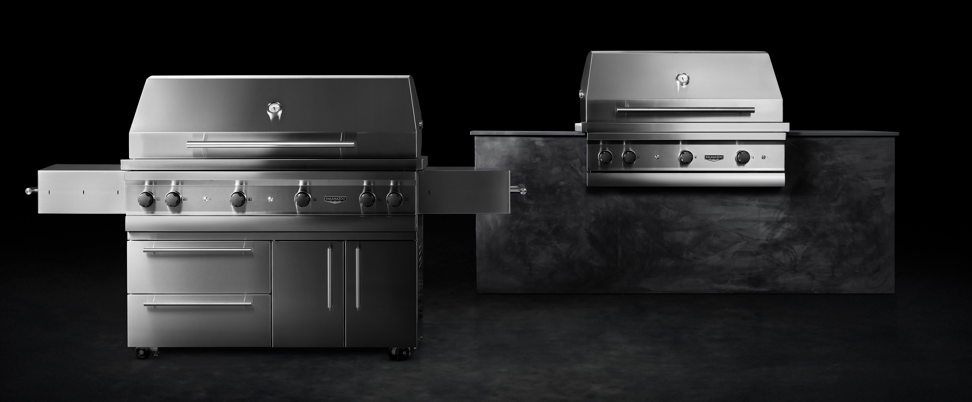 GAS GRILL Gas Recessed stainless steel barbecue By Kalamazoo