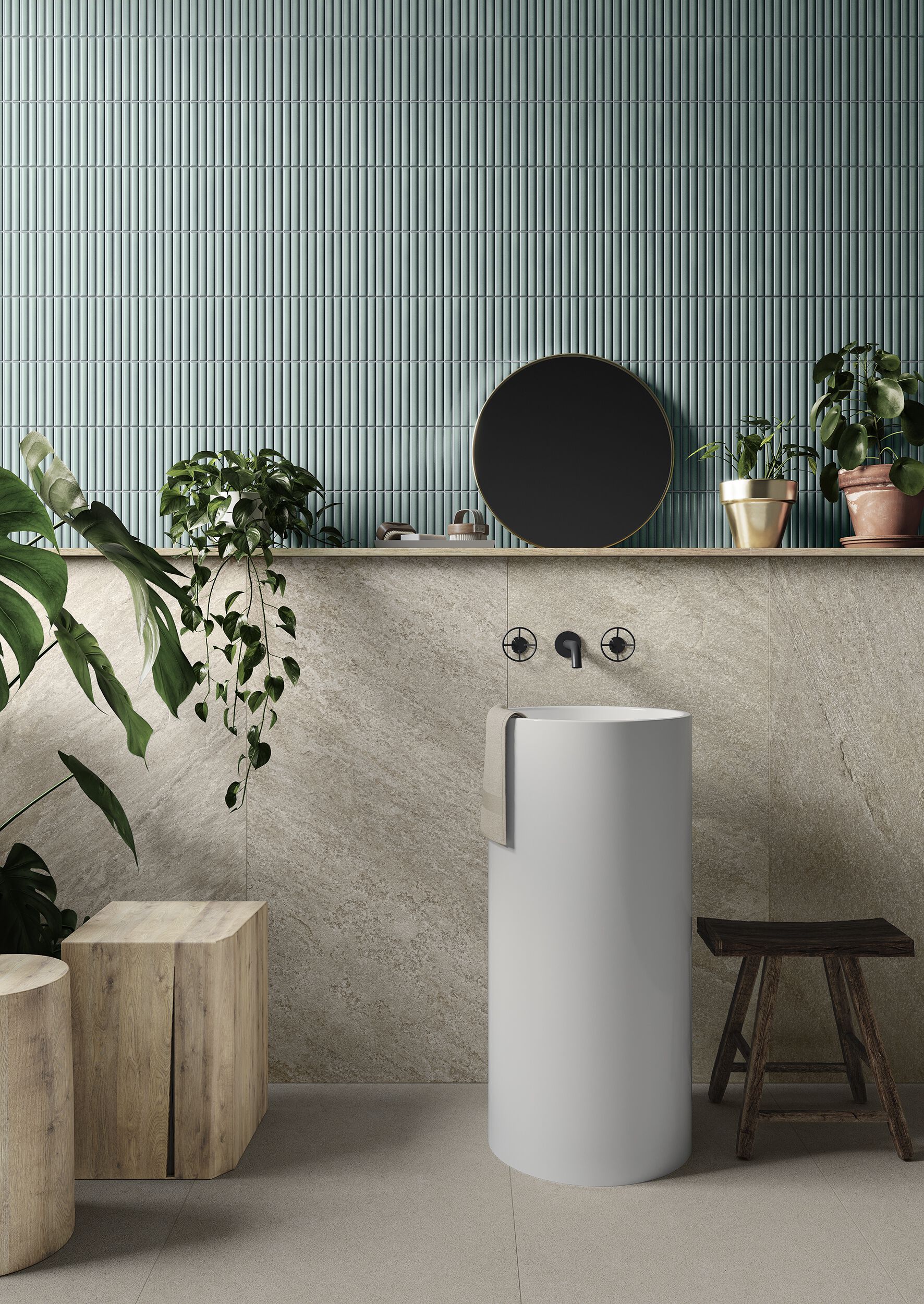 DECO LINGOT Indoor glazed porcelain stoneware wall tiles By GAYAFORES
