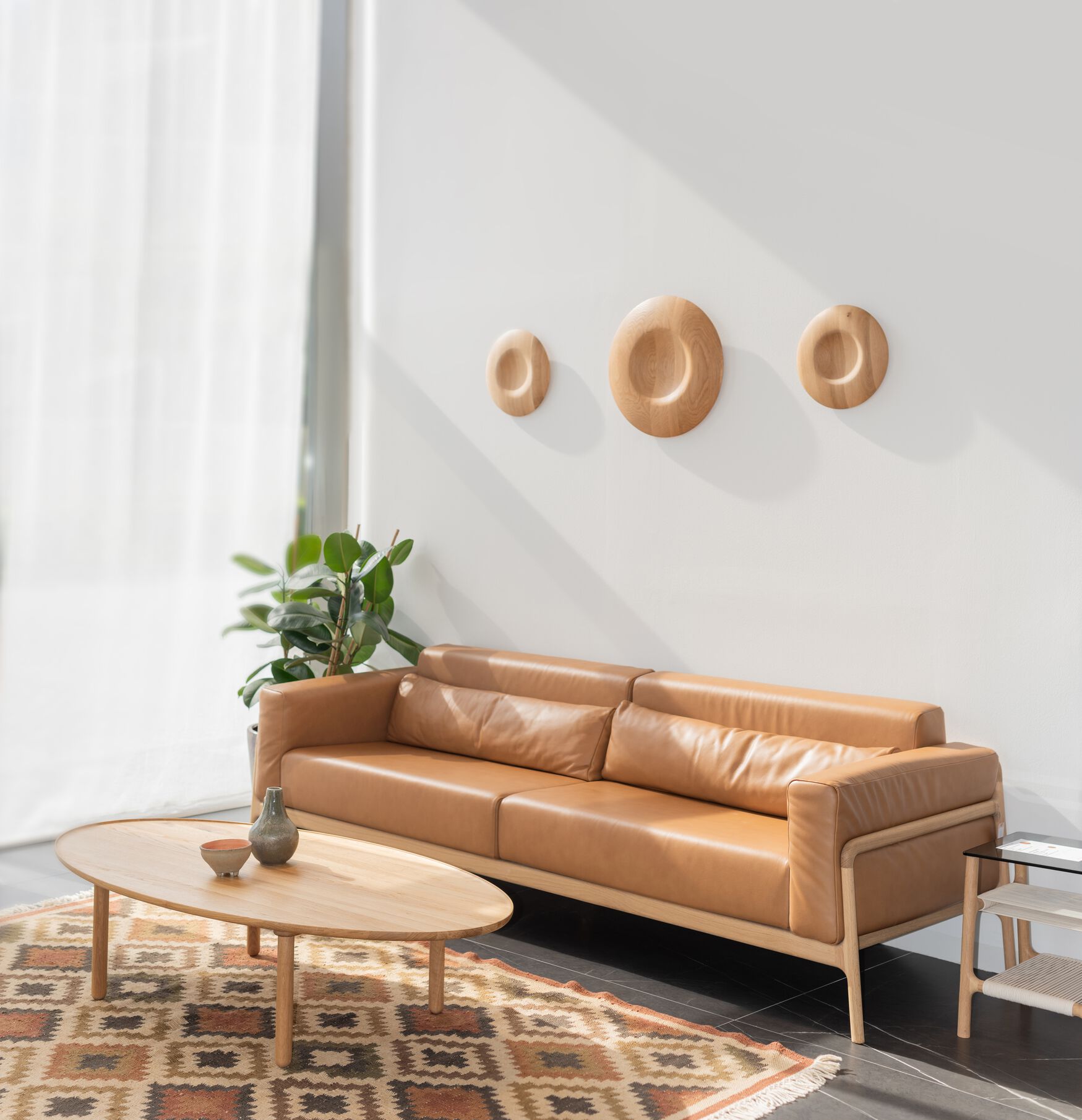 FAWN 3 seater leather sofa By GAZZDA | design Salih Teskeredzic