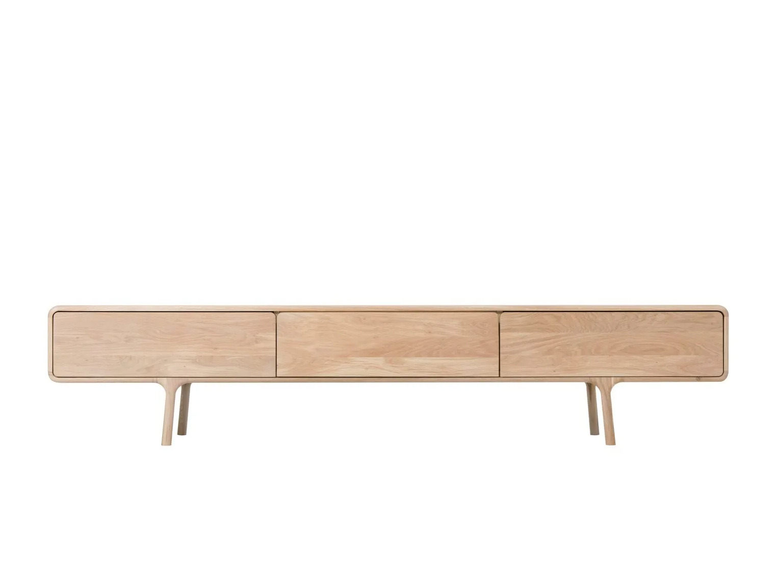 FAWN Low oak TV cabinet with drawers By GAZZDA | design Salih Teskeredzic