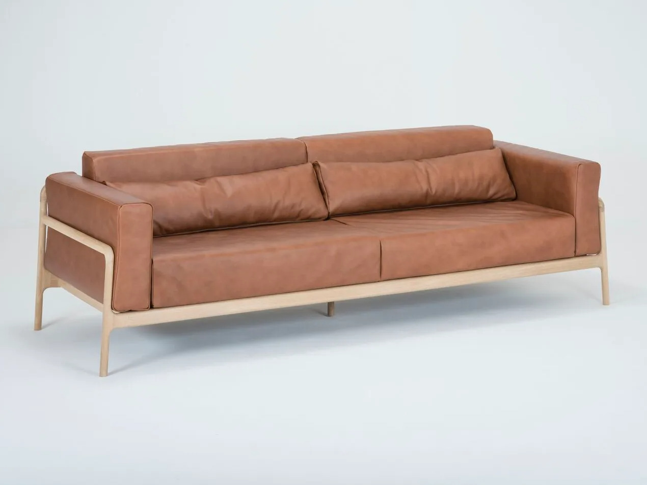 FAWN 3 seater leather sofa By GAZZDA | design Salih Teskeredzic