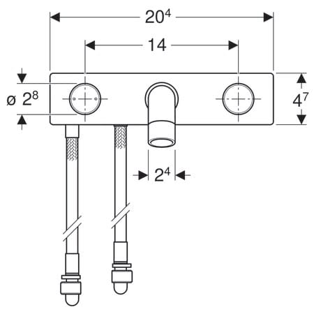 ONE Wall-mounted washbasin mixer By Geberit