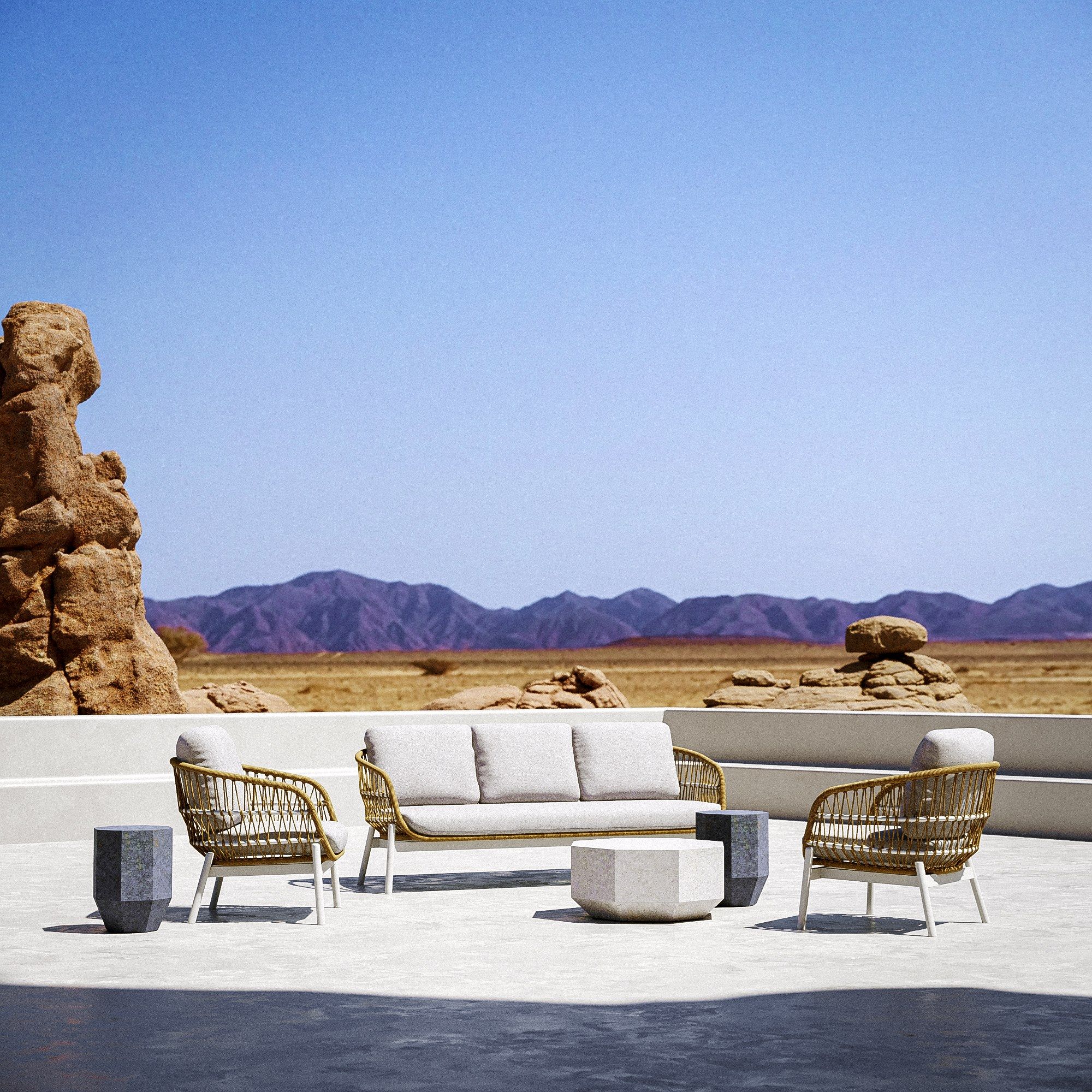 GEMMA-PIKE | Low coffee table Gemma-pike Collection By SNOC