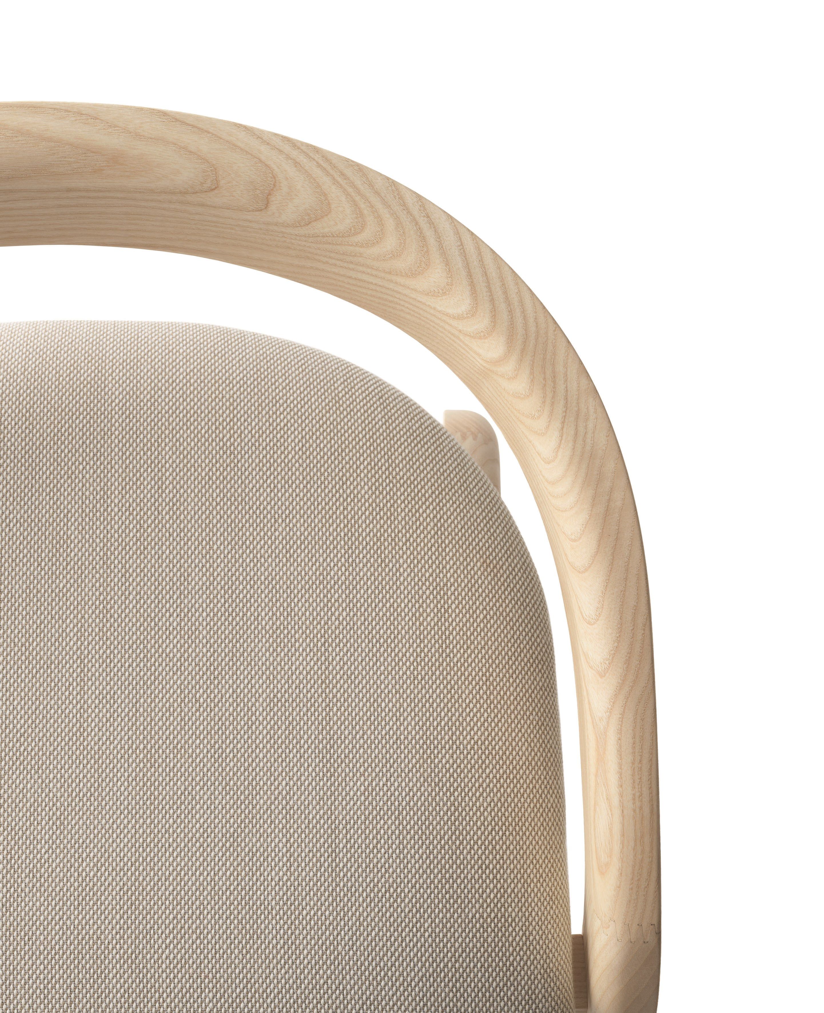 GENEA BARSTOOL High solid wood stool with back By Passoni | design Atelier Oï