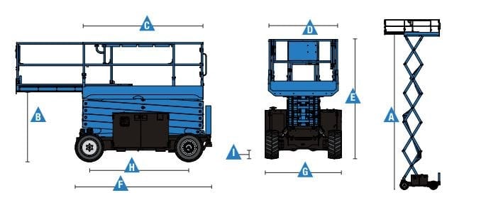 GENIE GS 4069 RT Overhead platform By CTE