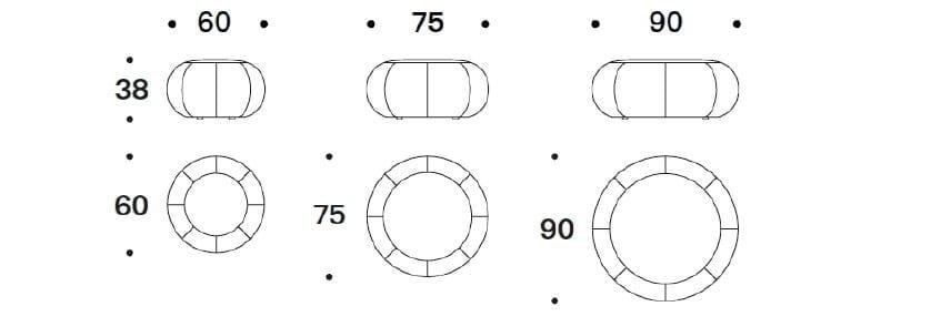 GEO | Pouf da giardino By Saba Italia design Paolo Grasselli