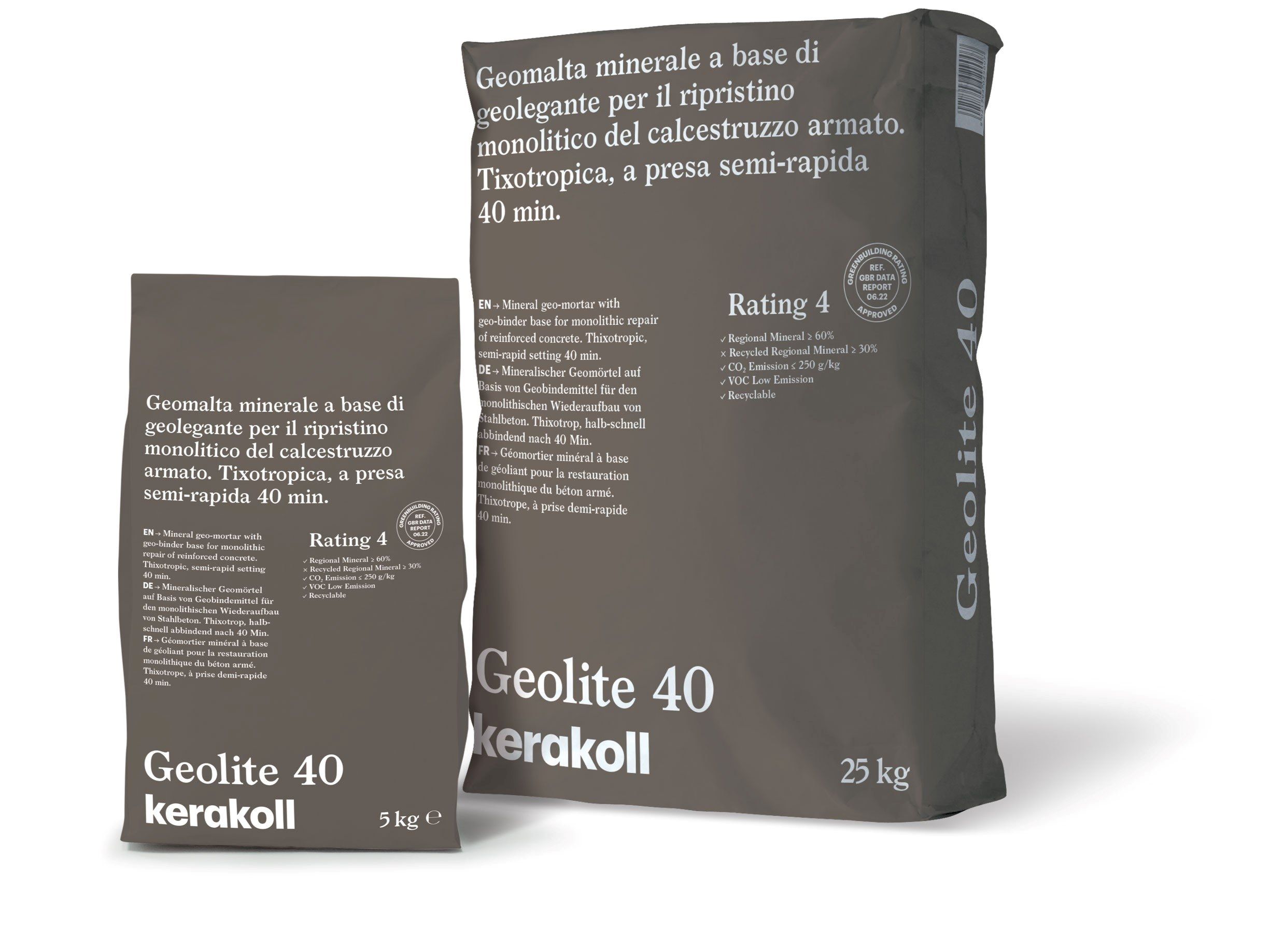 GEOLITE 40 Geomalta minerale per il ripristino By Kerakoll