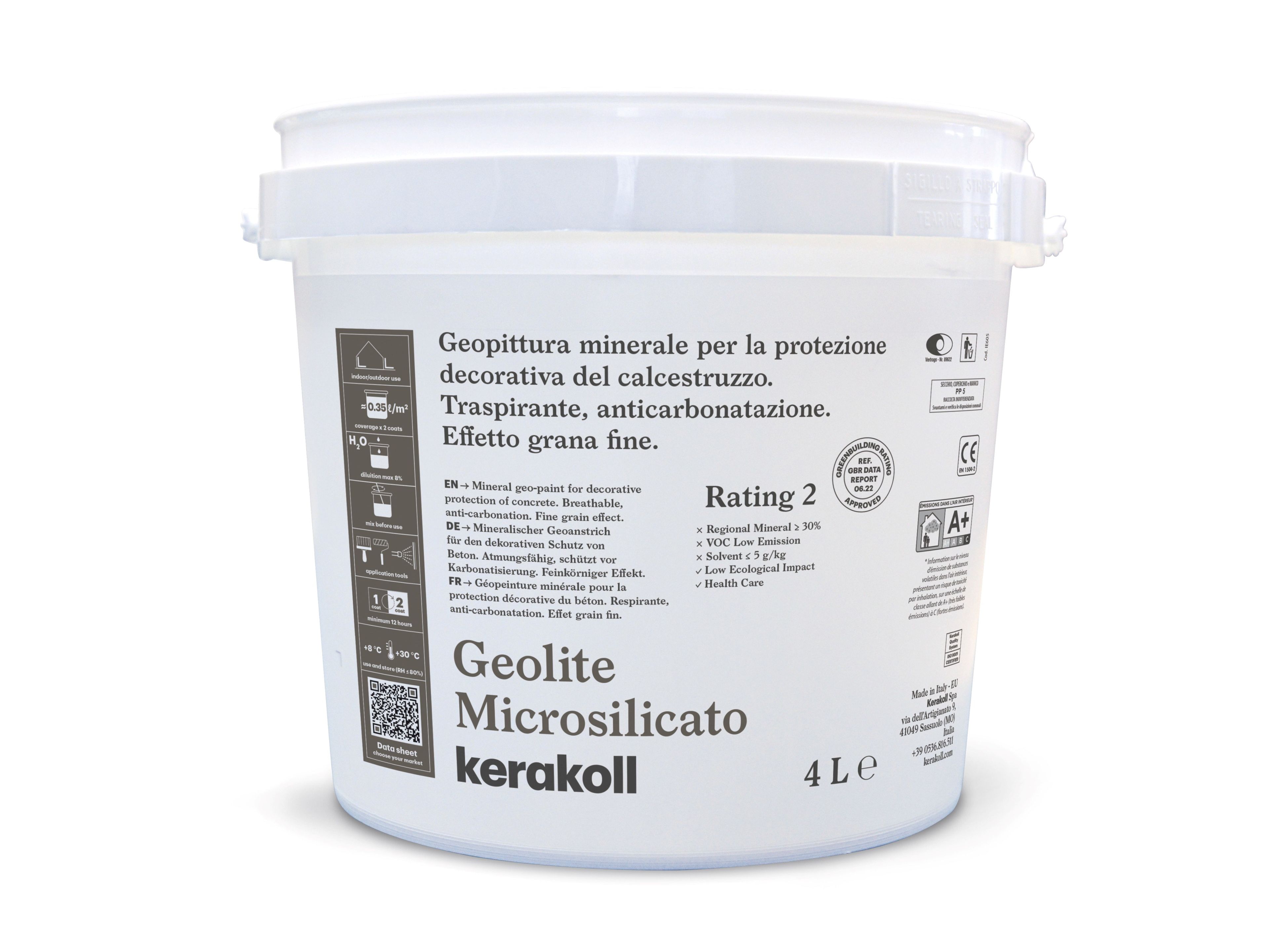 GEOLITE MICROSILICATO Geopittura minerale By Kerakoll